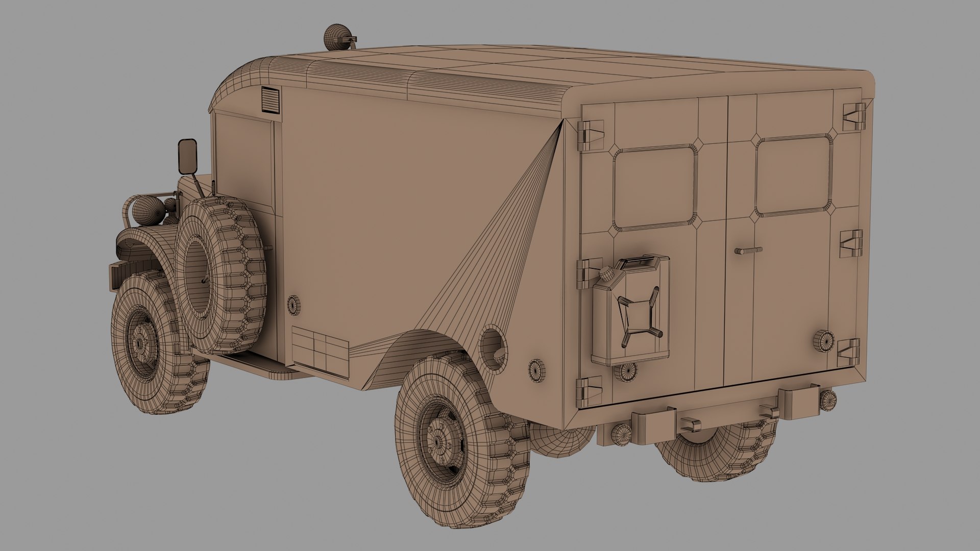 Dodge M43 Military Ambulance 3D Model - TurboSquid 1507402