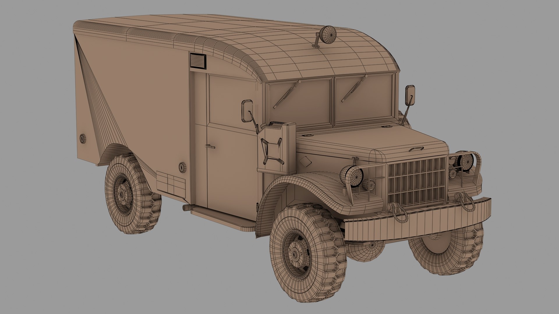 Dodge M43 Military Ambulance 3D Model - TurboSquid 1507402