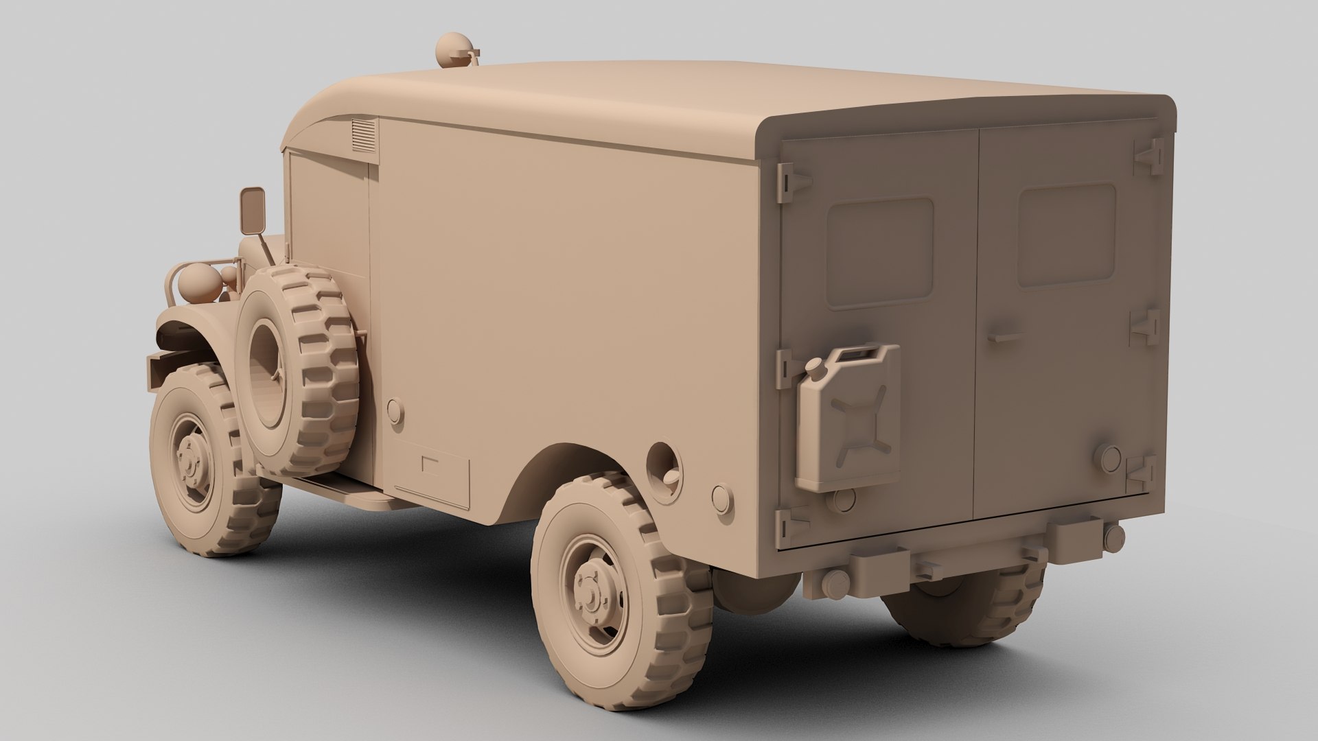 Dodge M43 Military Ambulance 3D Model - TurboSquid 1507402