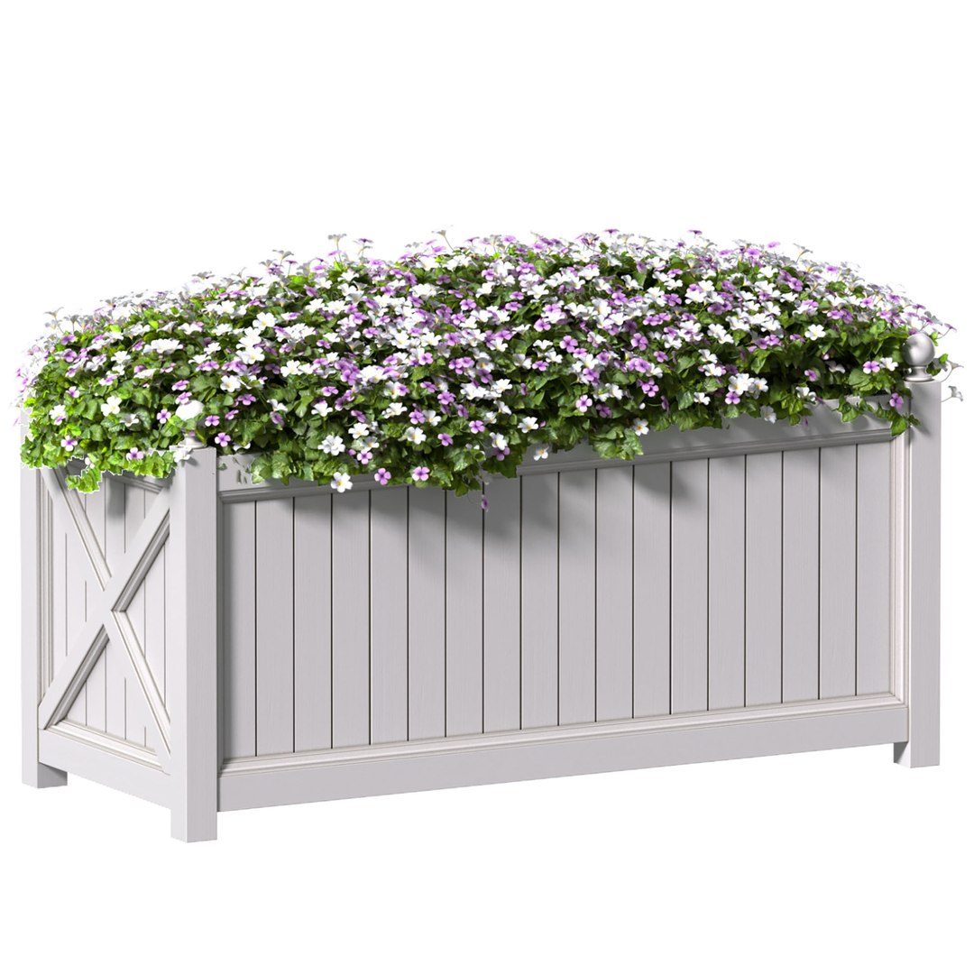 3D model Flowers in Planter Box for decoration Garden Plant Flowerpot ...