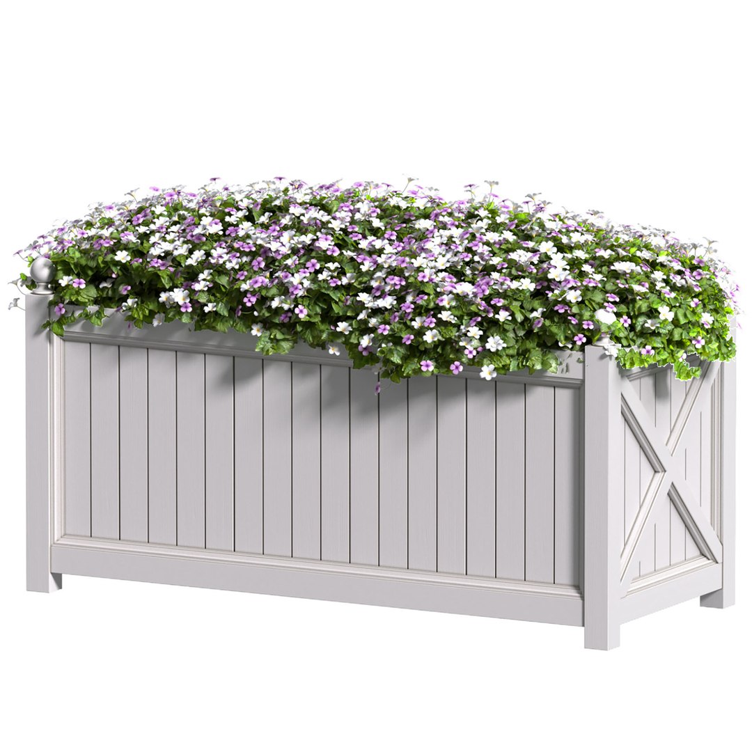 3D model Flowers in Planter Box for decoration Garden Plant Flowerpot ...