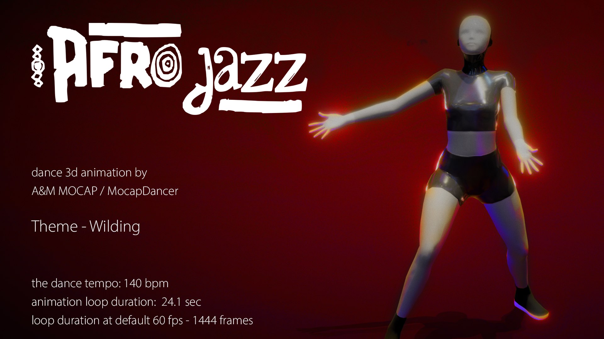 MD - Afro Jazz - dance animation - 140 bpm 3D model - TurboSquid 2079109