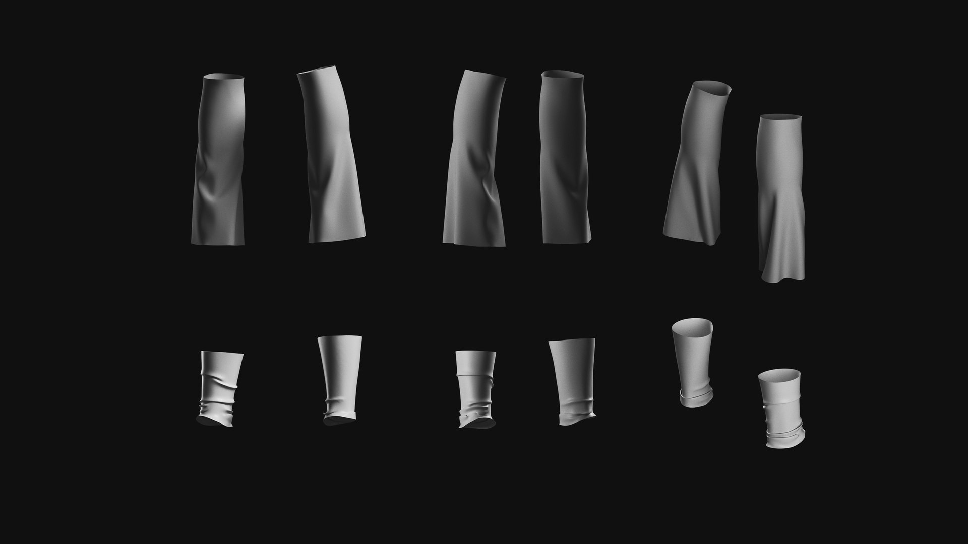 Basemesh Short Collection 3D Model - TurboSquid 2190435