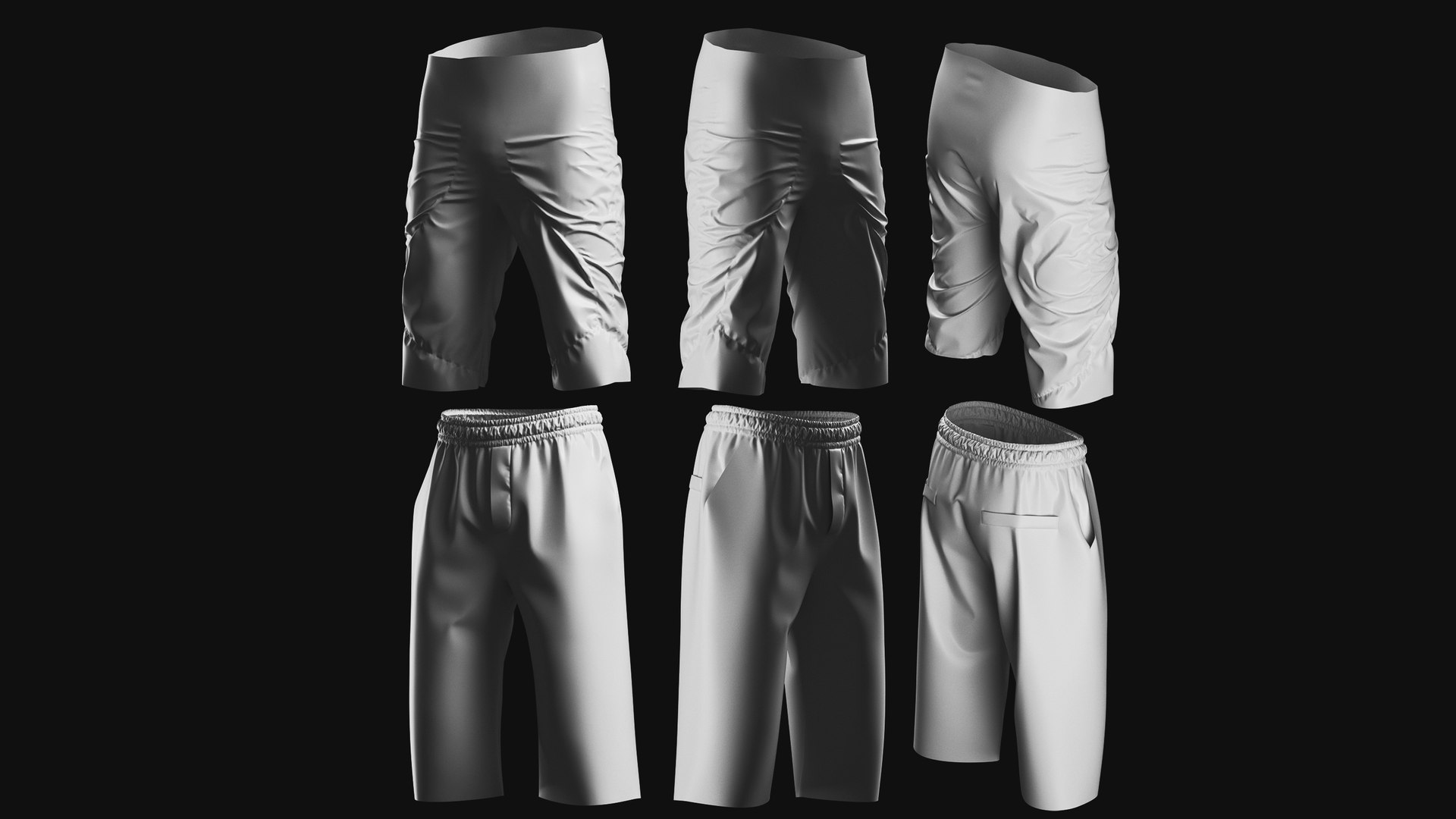 Basemesh Short Collection 3D Model - TurboSquid 2190435