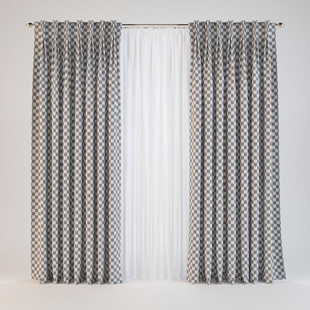 Curtain Model - TurboSquid 1436831