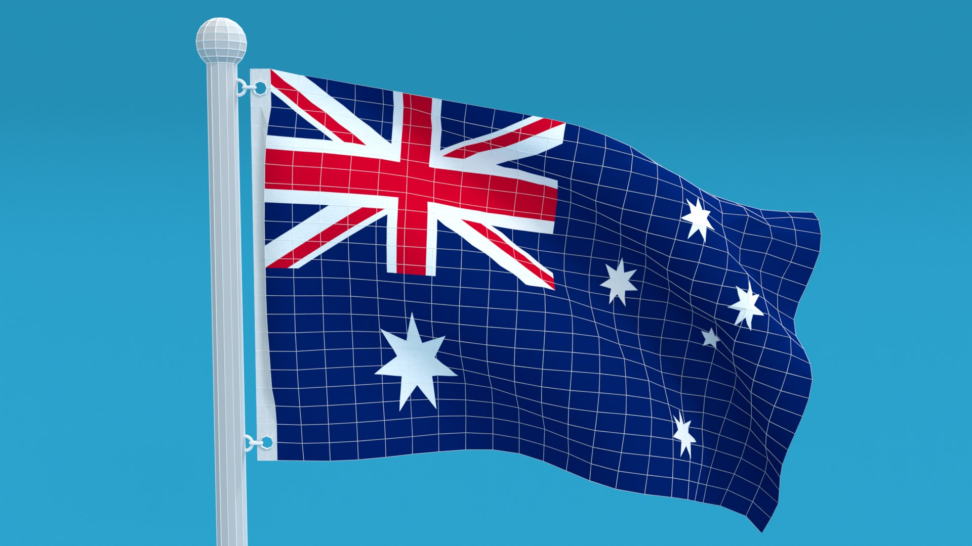 3D Low Poly Seamless Animated Australia Flag - TurboSquid 1811245