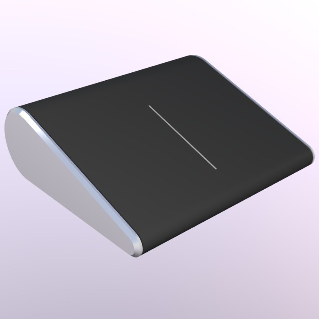 3d model microsoft wedge mouse