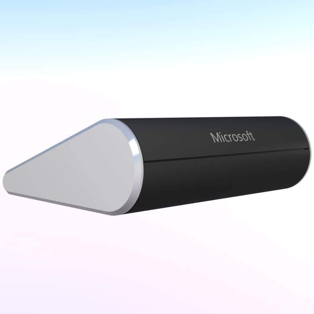 3d model microsoft wedge mouse