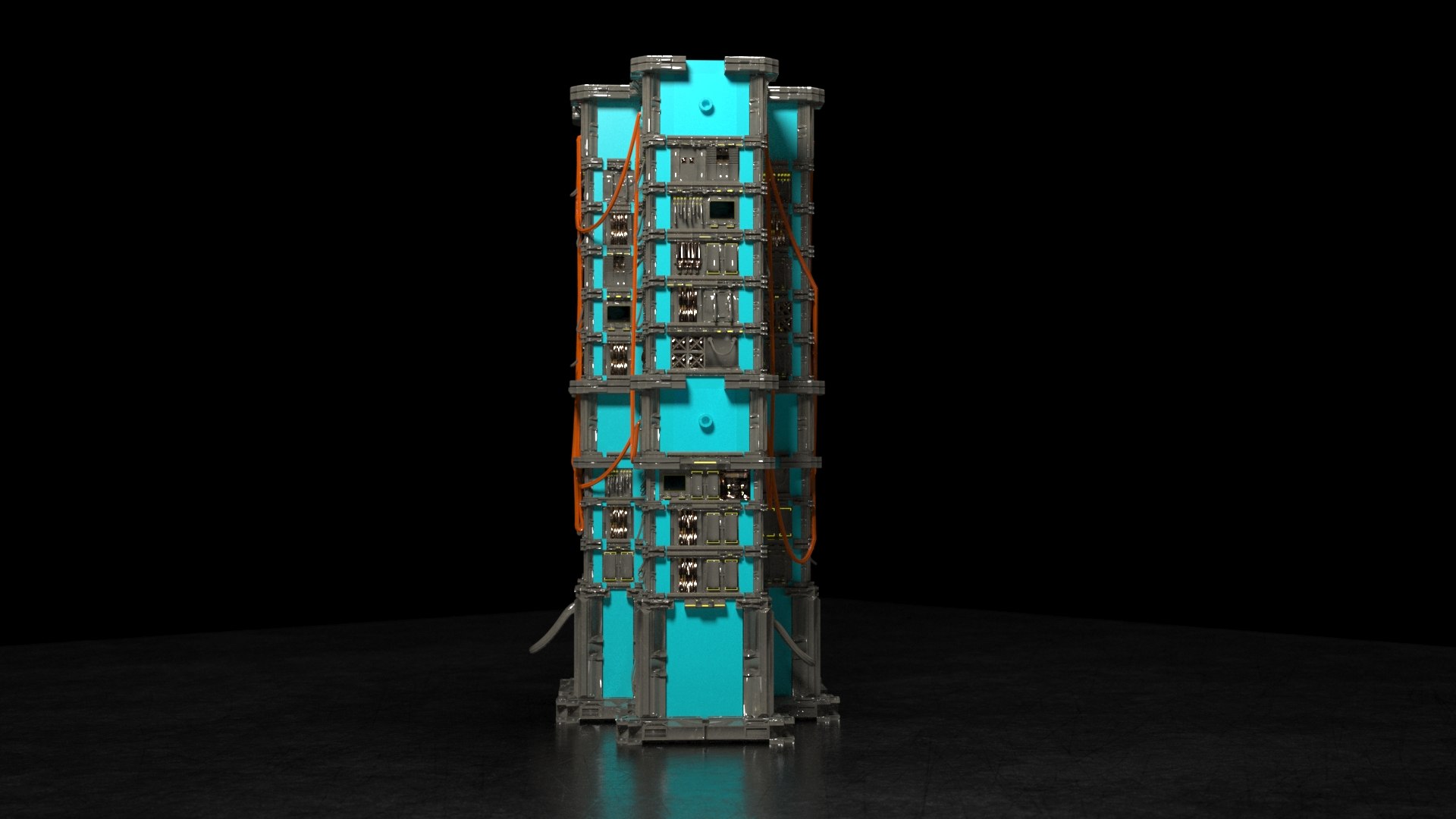 SCI FI Machinery And Crates 3D Model - TurboSquid 1748359