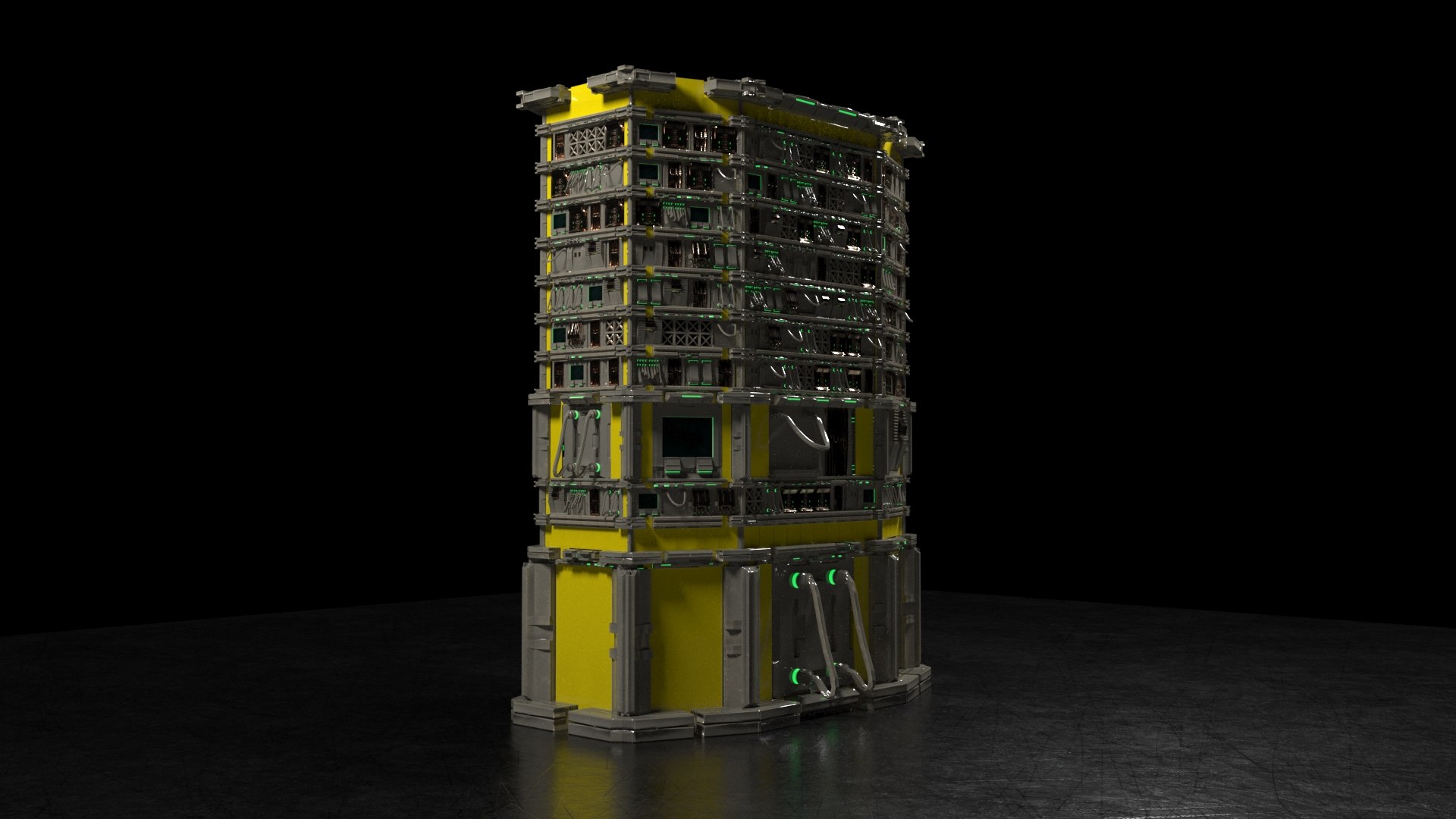 SCI FI Machinery And Crates 3D Model - TurboSquid 1748359