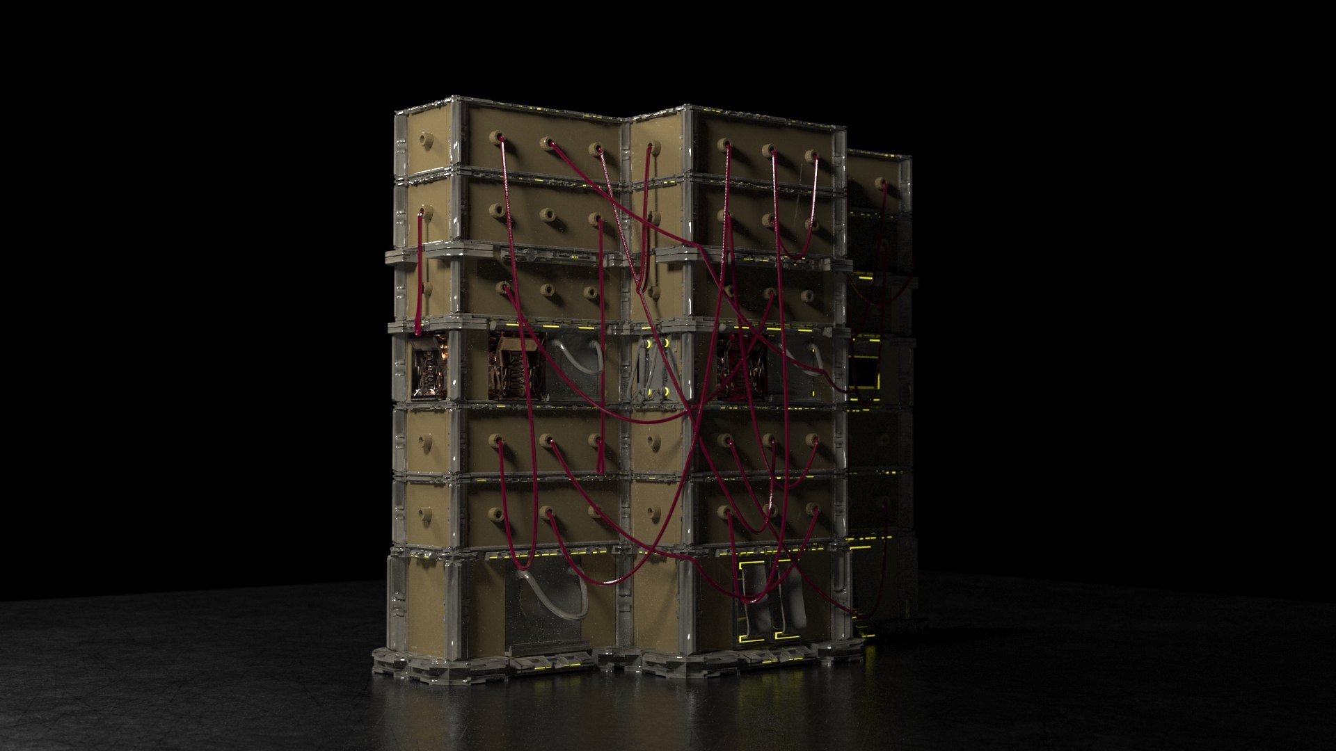 SCI FI Machinery And Crates 3D Model - TurboSquid 1748359