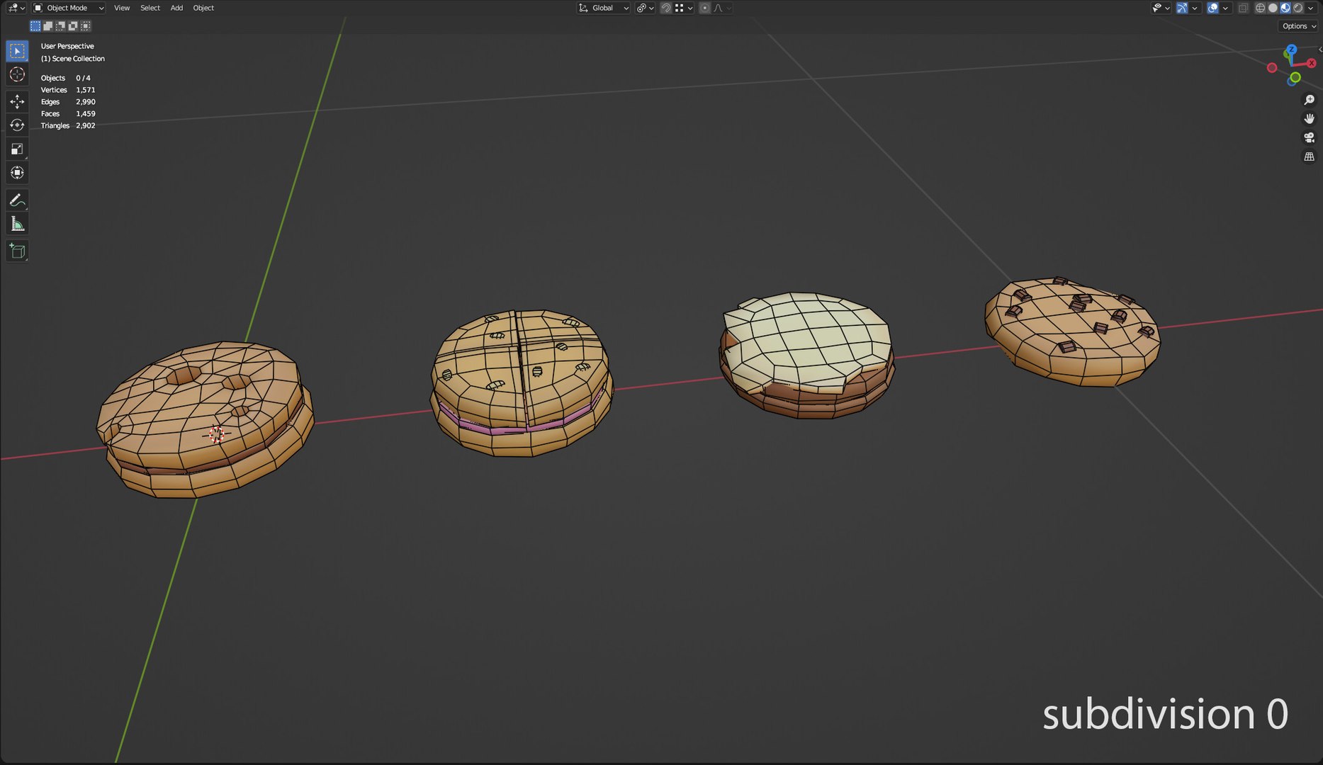 Cookies 3D Model - TurboSquid 2200004