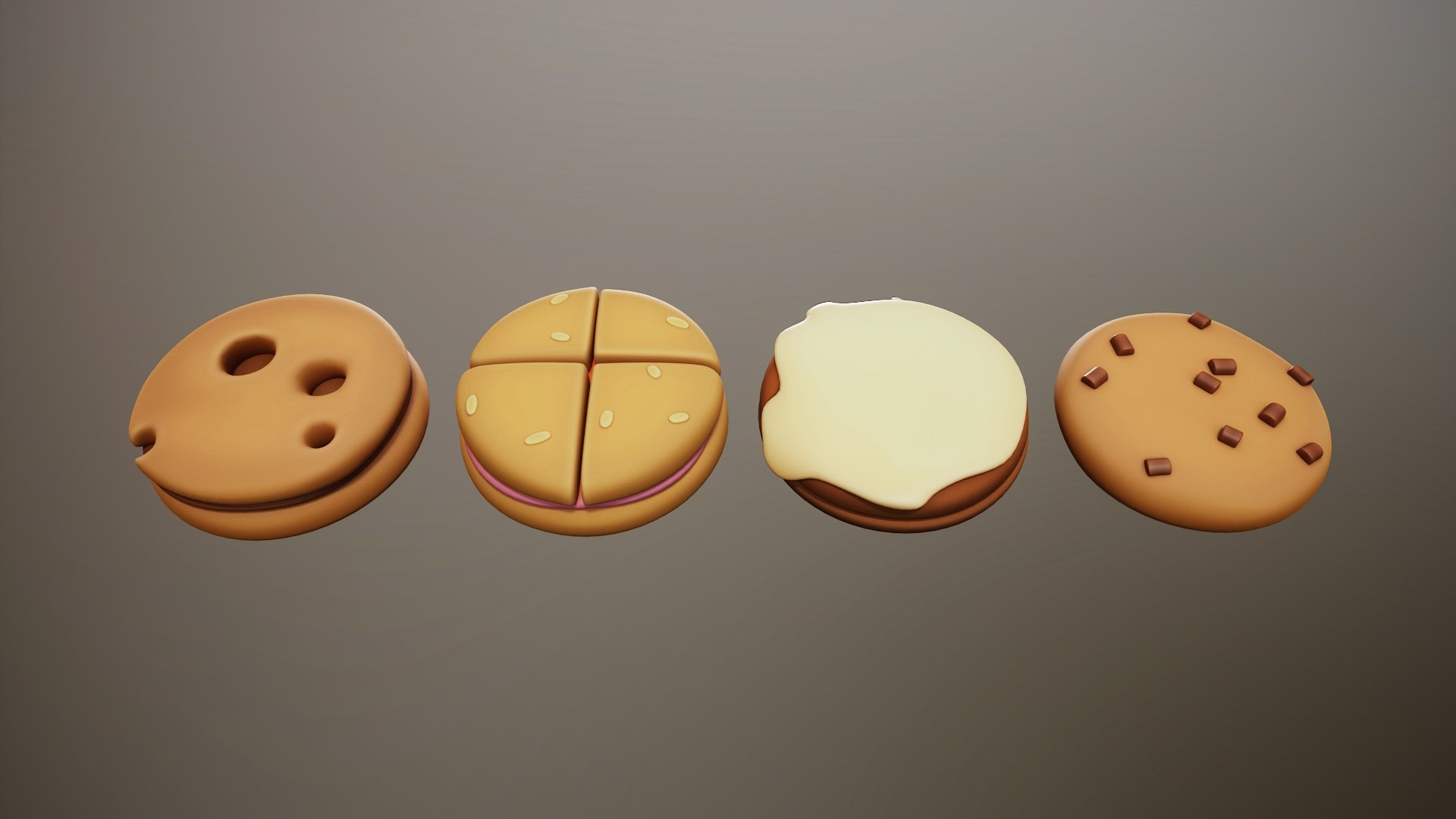 Cookies 3D Model - TurboSquid 2200004