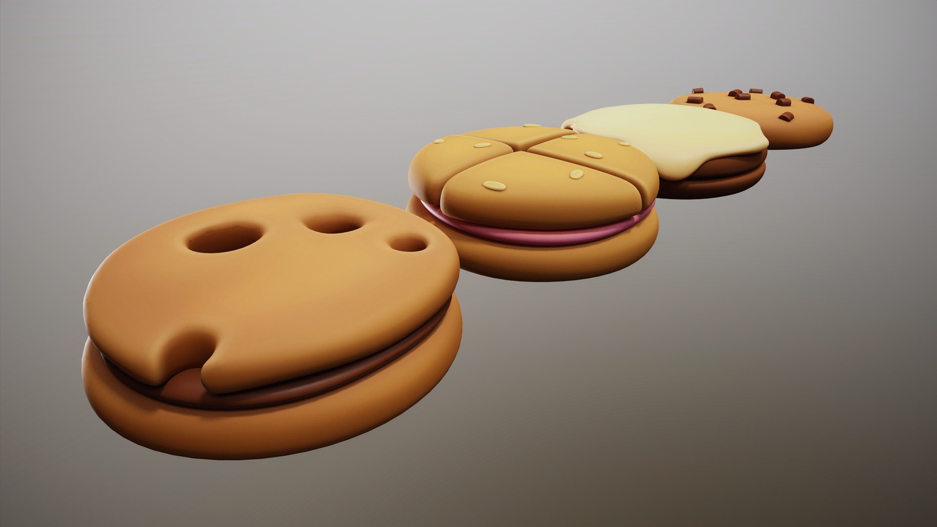 Cookies 3D Model - TurboSquid 2200004