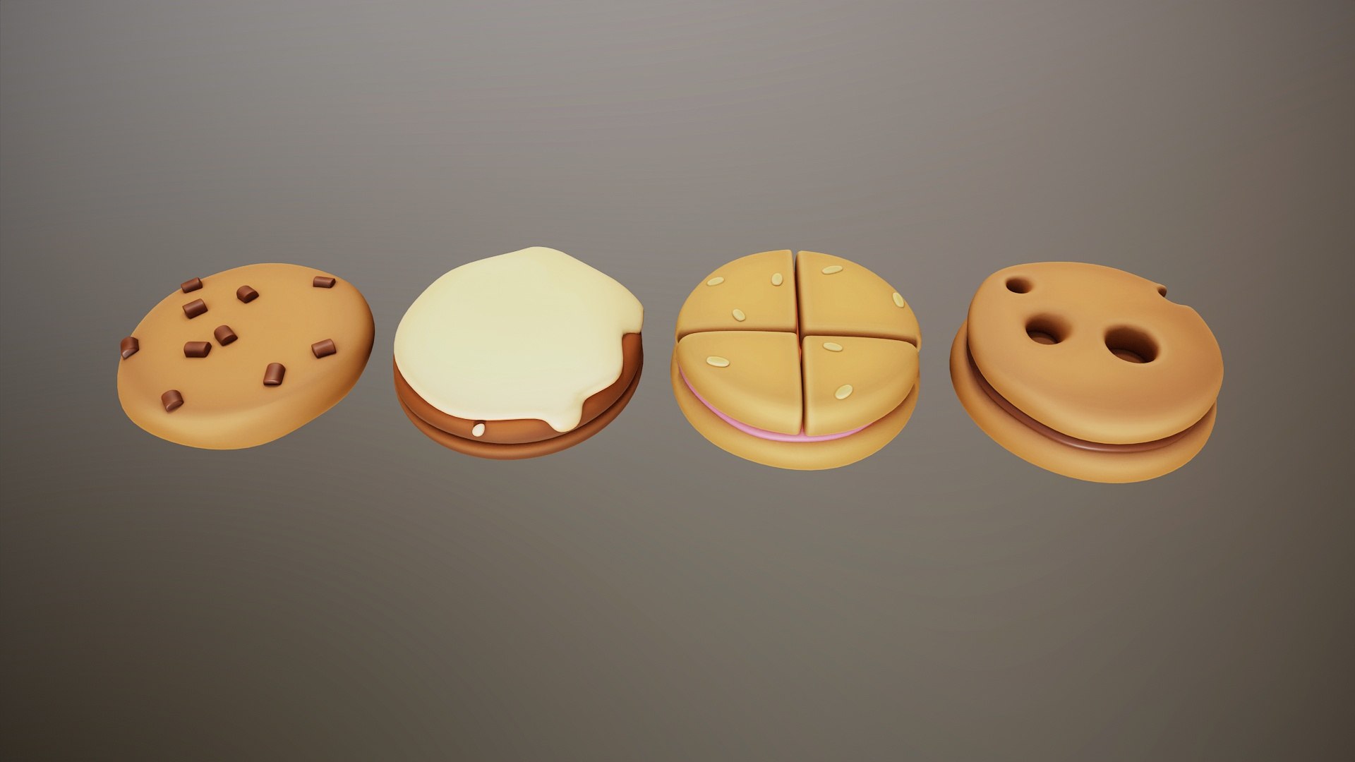 Cookies 3D Model - TurboSquid 2200004