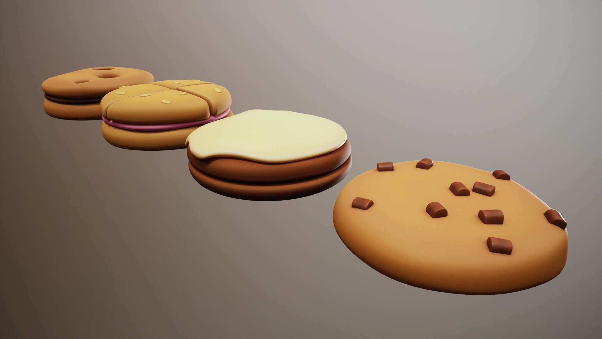 Cookies 3D Model - TurboSquid 2200004