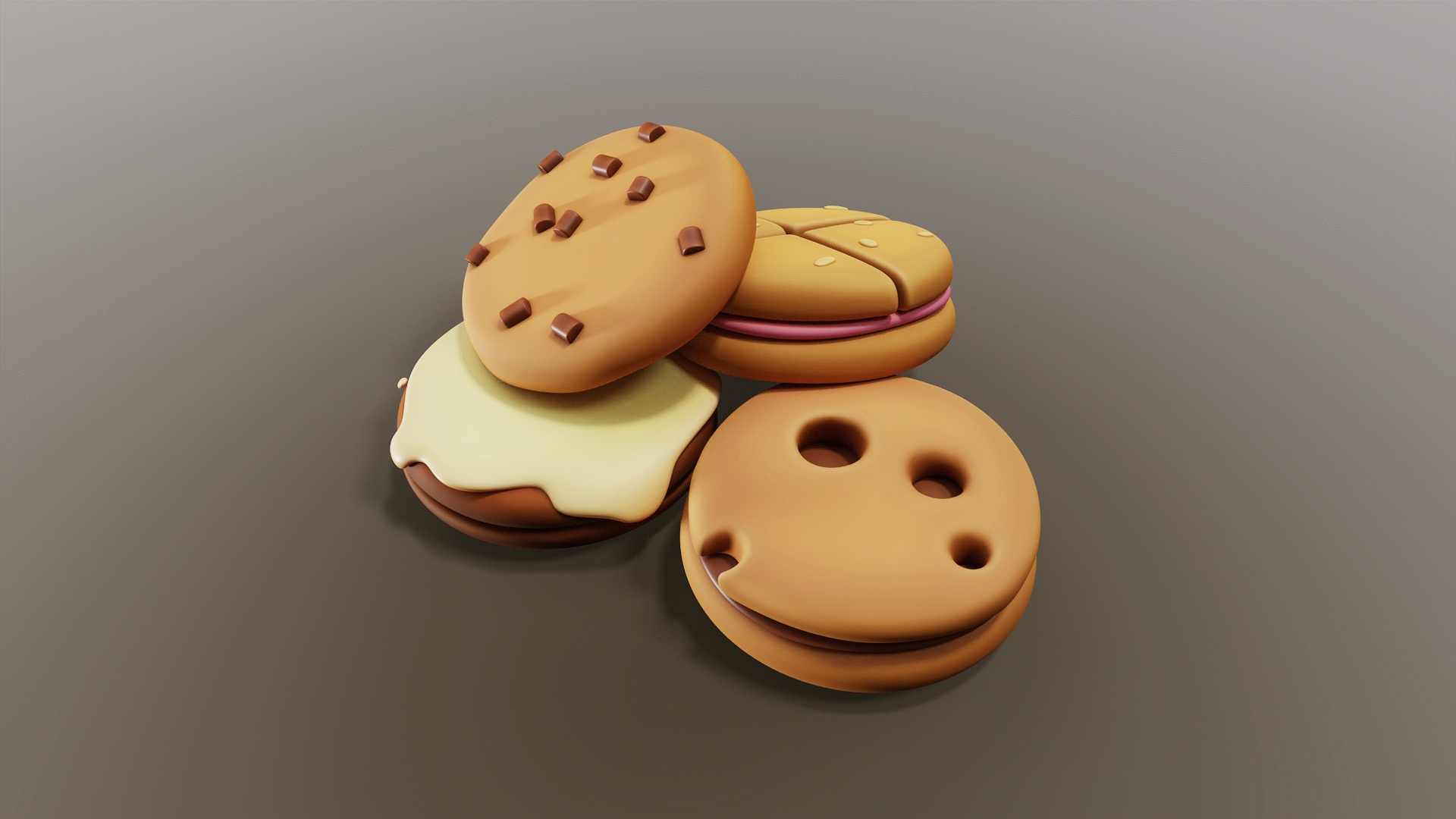 Cookies 3D Model - TurboSquid 2200004