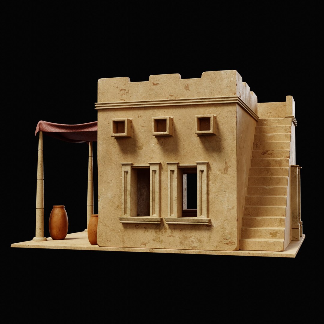 3D Model EGYPTIAN ARAB DESERT HOUSE HUT CLAY COTTAGE SHELTER COLLECTION ...