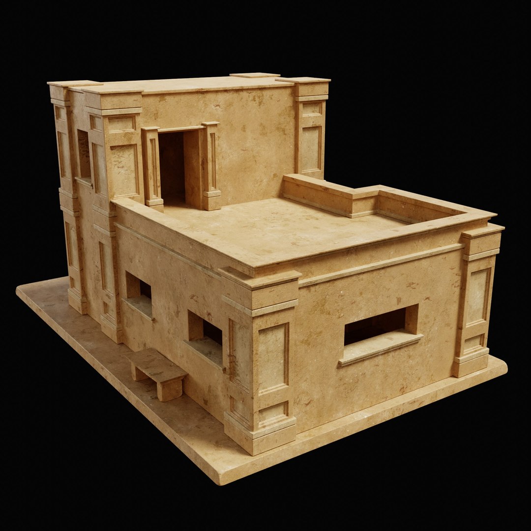 3D Model EGYPTIAN ARAB DESERT HOUSE HUT CLAY COTTAGE SHELTER COLLECTION ...