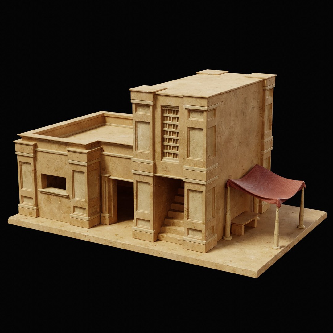3D Model EGYPTIAN ARAB DESERT HOUSE HUT CLAY COTTAGE SHELTER COLLECTION ...
