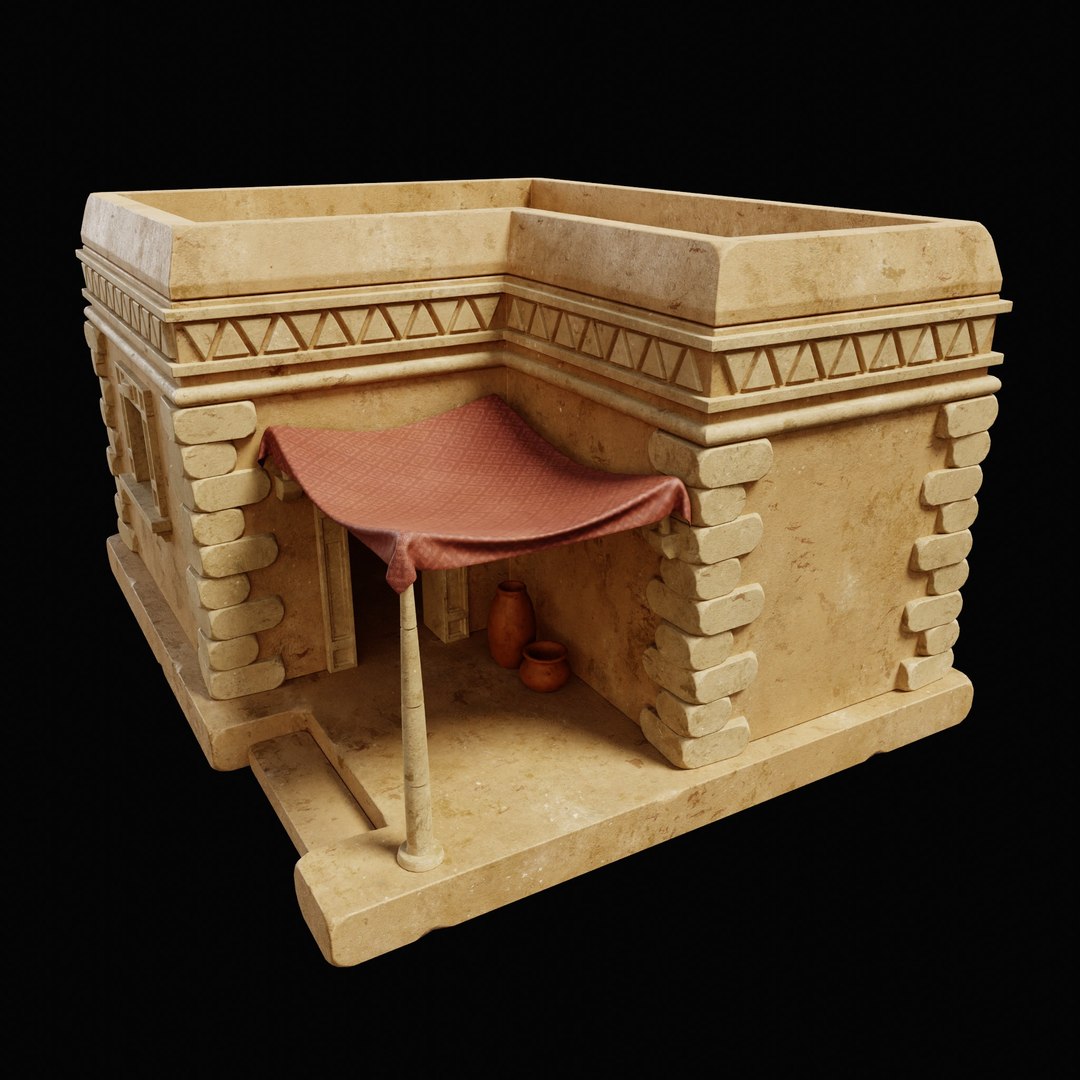 3D model EGYPTIAN ARAB DESERT HOUSE HUT CLAY COTTAGE SHELTER COLLECTION ...