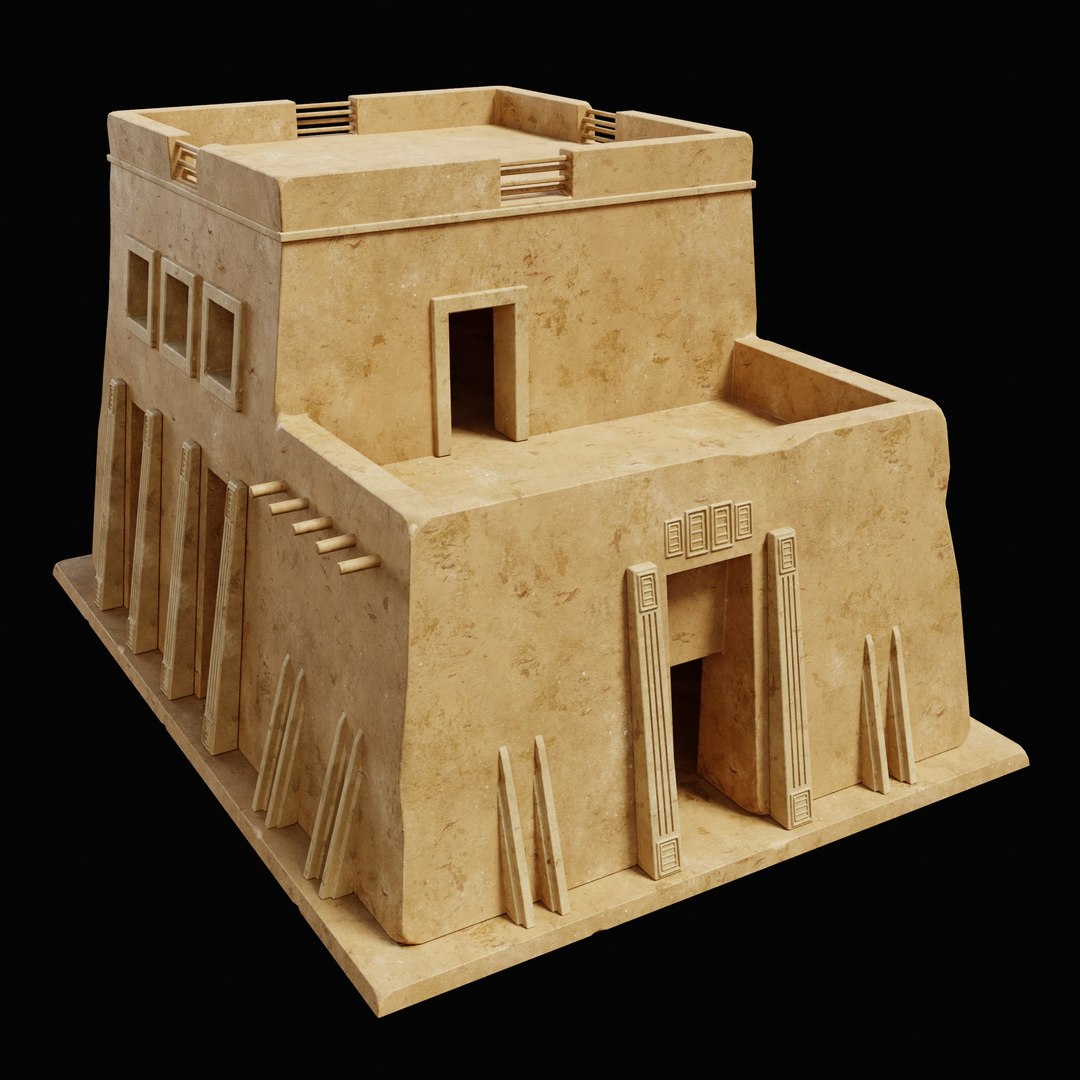 3D model EGYPTIAN ARAB DESERT HOUSE HUT CLAY COTTAGE SHELTER COLLECTION ...