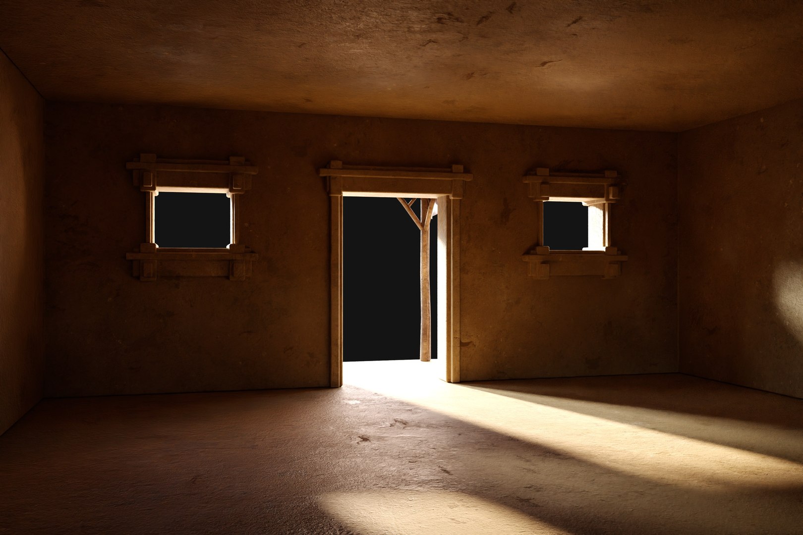 3D Model EGYPTIAN ARAB DESERT HOUSE HUT CLAY COTTAGE SHELTER COLLECTION ...