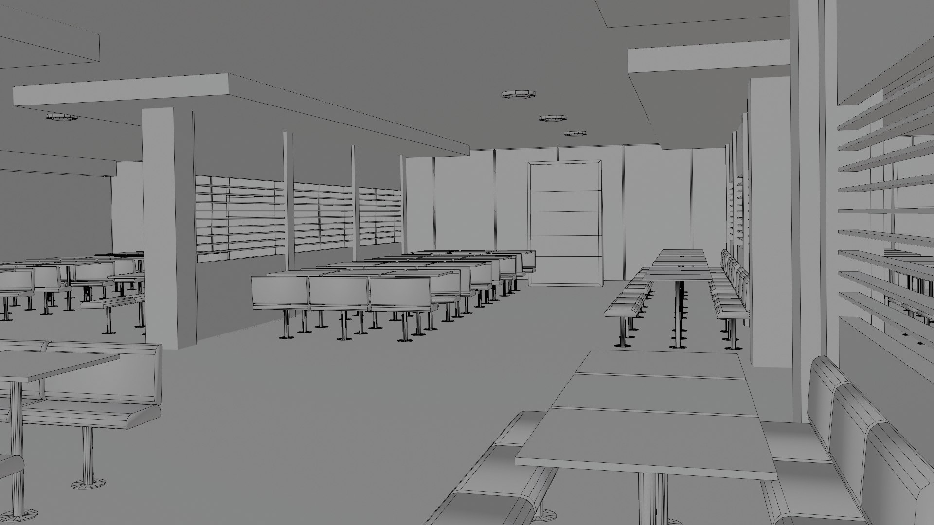 VR Fast Food Restaurant 3D - TurboSquid 2159427