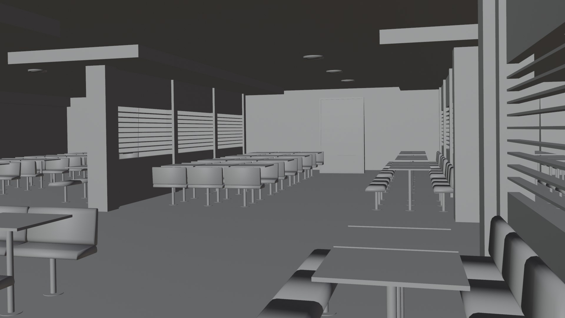 VR Fast Food Restaurant 3D - TurboSquid 2159427