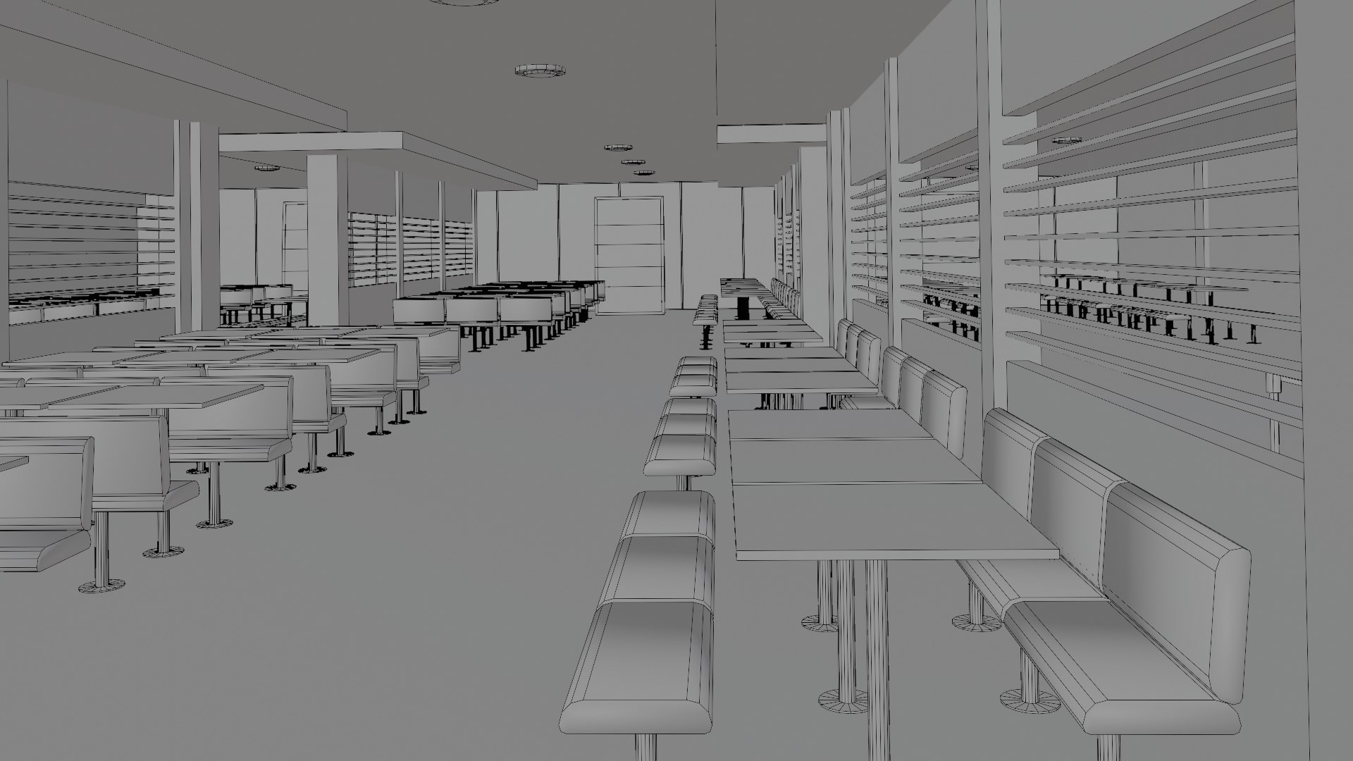 VR Fast Food Restaurant 3D - TurboSquid 2159427