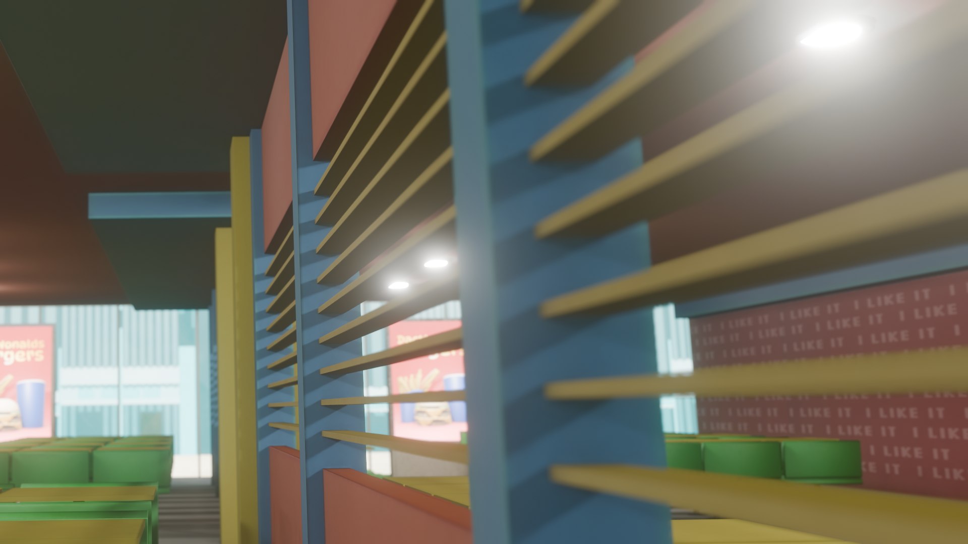 VR Fast Food Restaurant 3D - TurboSquid 2159427