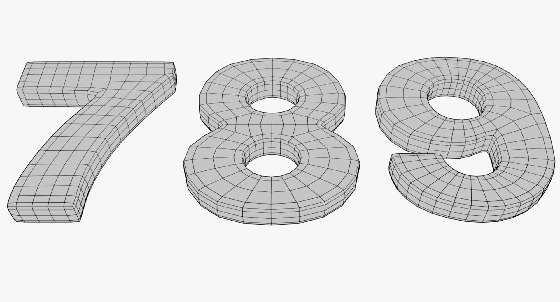 Letters Digits Symbols 3D - TurboSquid 1271227