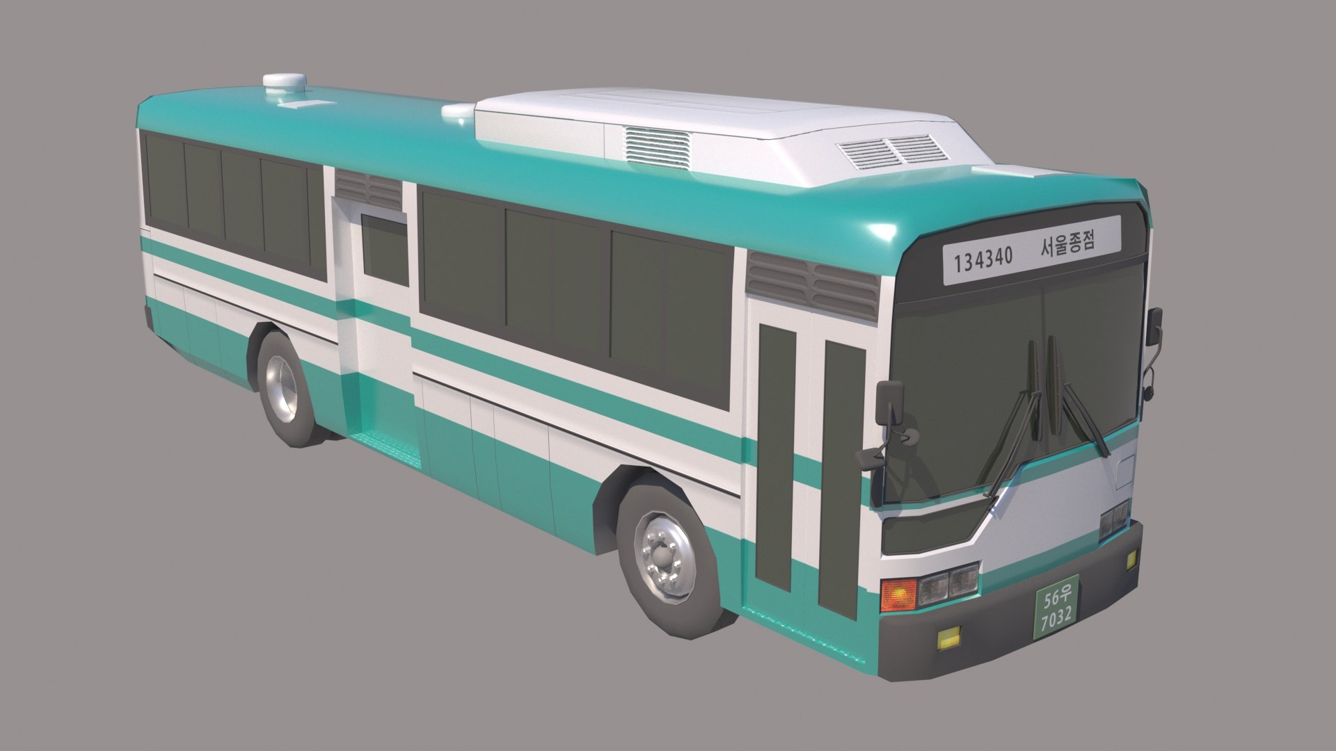 3D Korean Bus A540 Model - TurboSquid 2270942