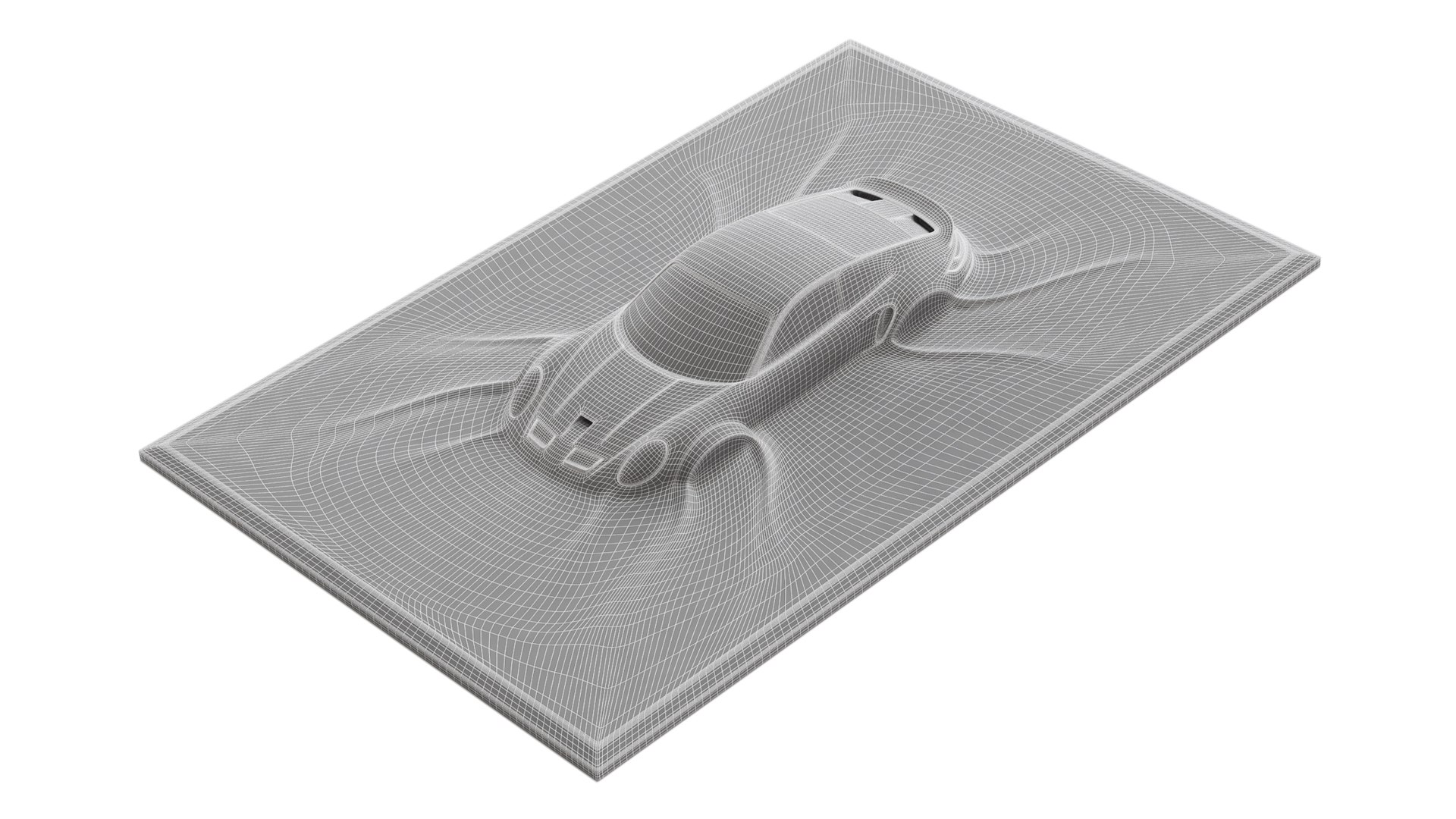 Porsche 911 GTS Wall Sculpture Model - TurboSquid 2351169