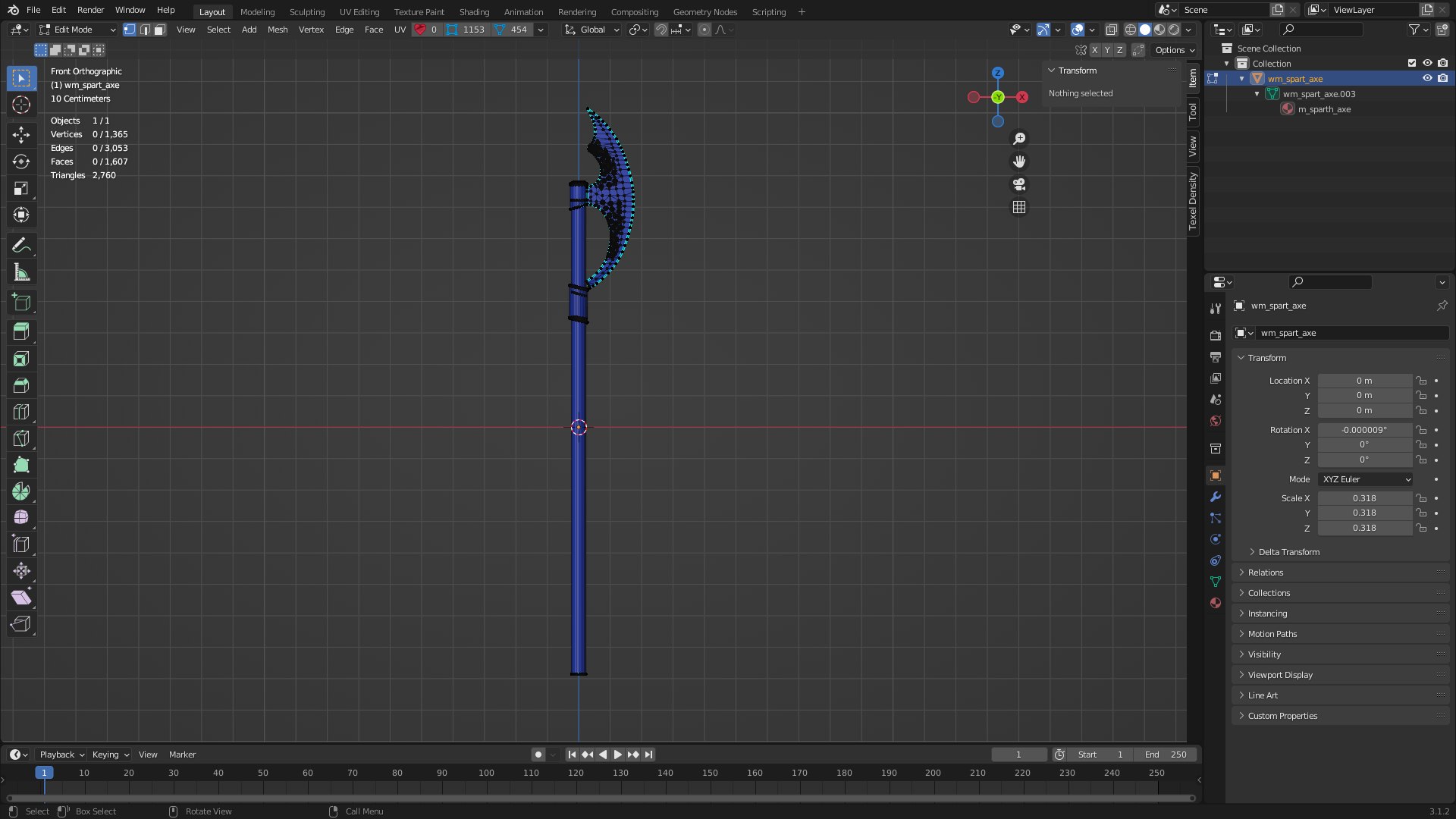 Sparth Axe 3D - TurboSquid 2042760