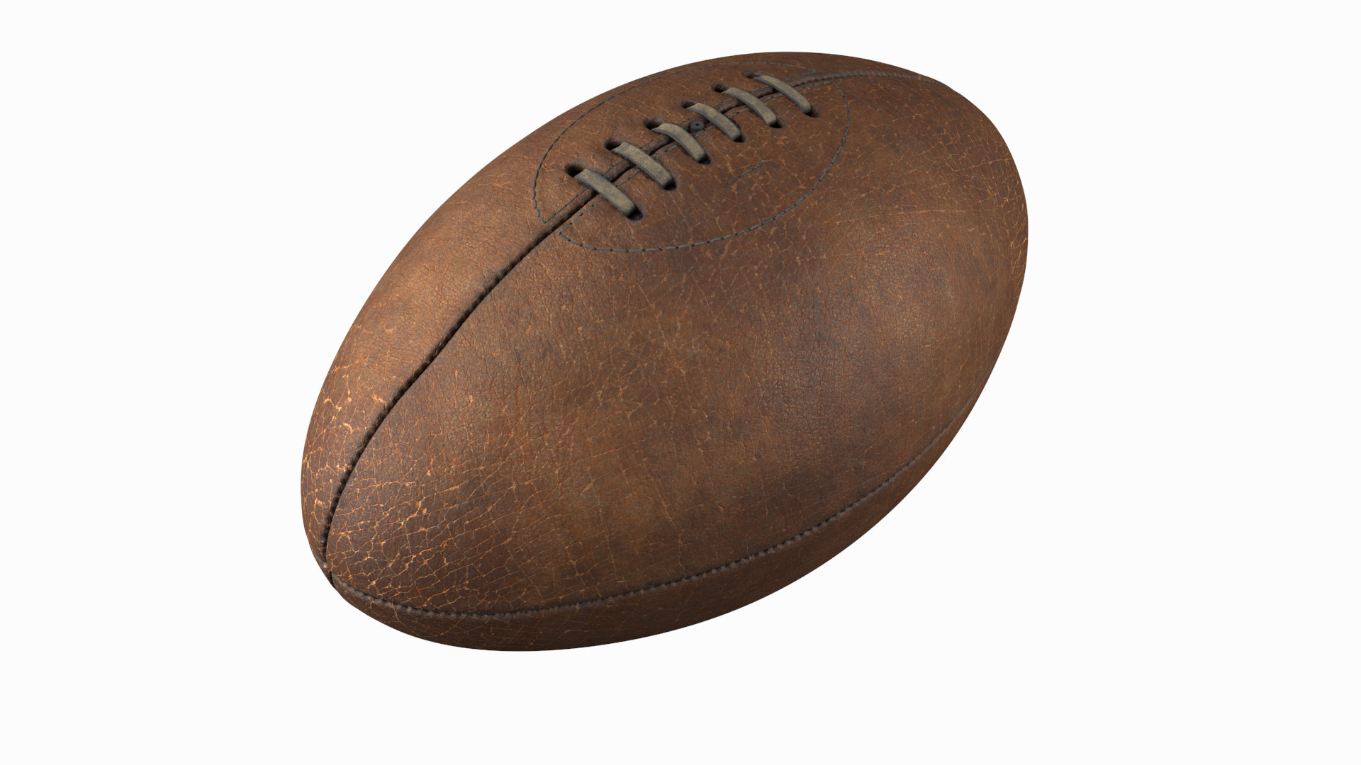 Vintage Rugby Ball 8K PBR Textures 3D - TurboSquid 1908837