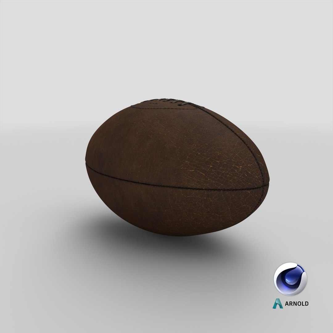 Vintage Rugby Ball 8K PBR Textures 3D - TurboSquid 1908837