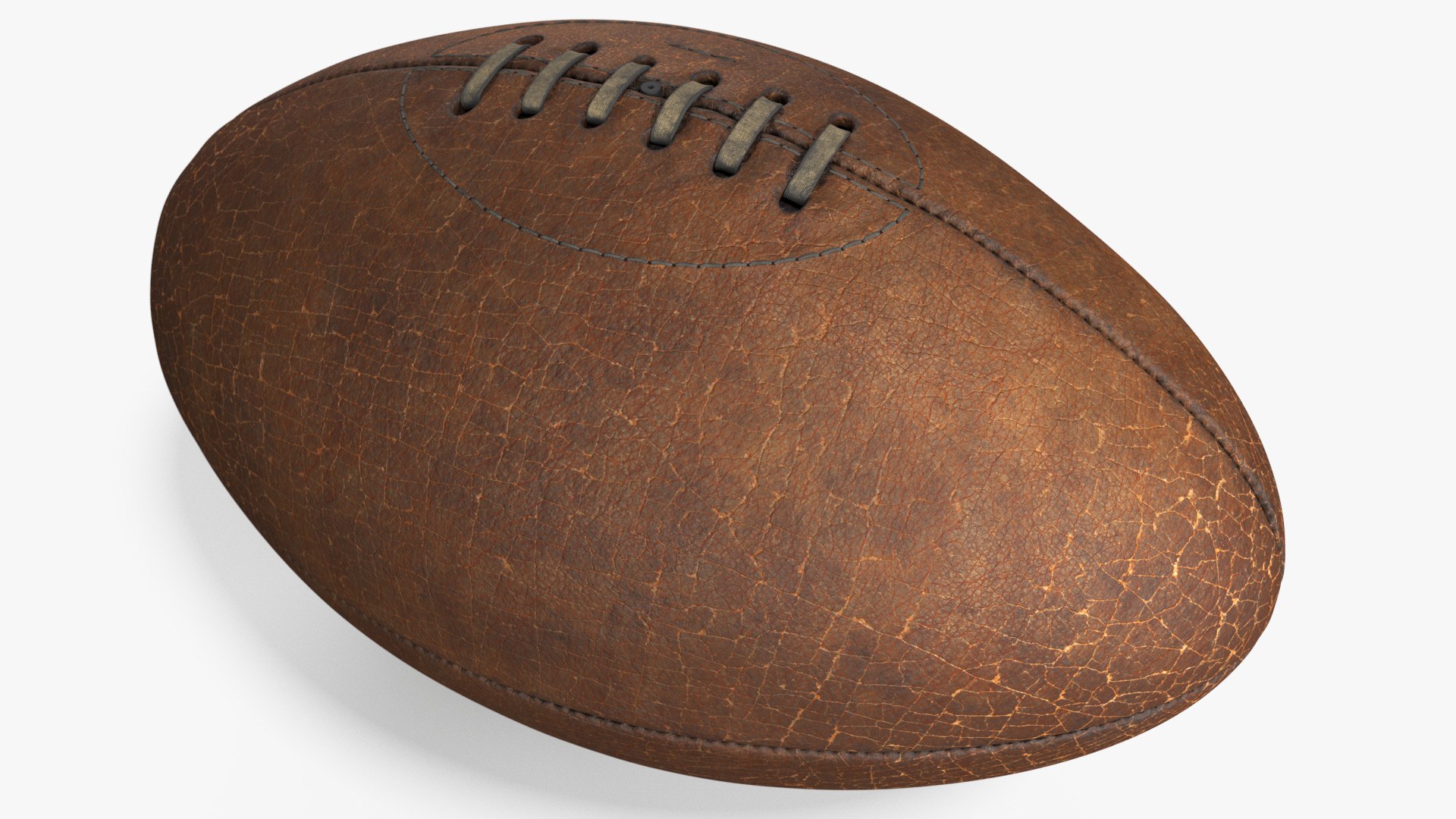 Vintage Rugby Ball 8K PBR Textures 3D - TurboSquid 1908837