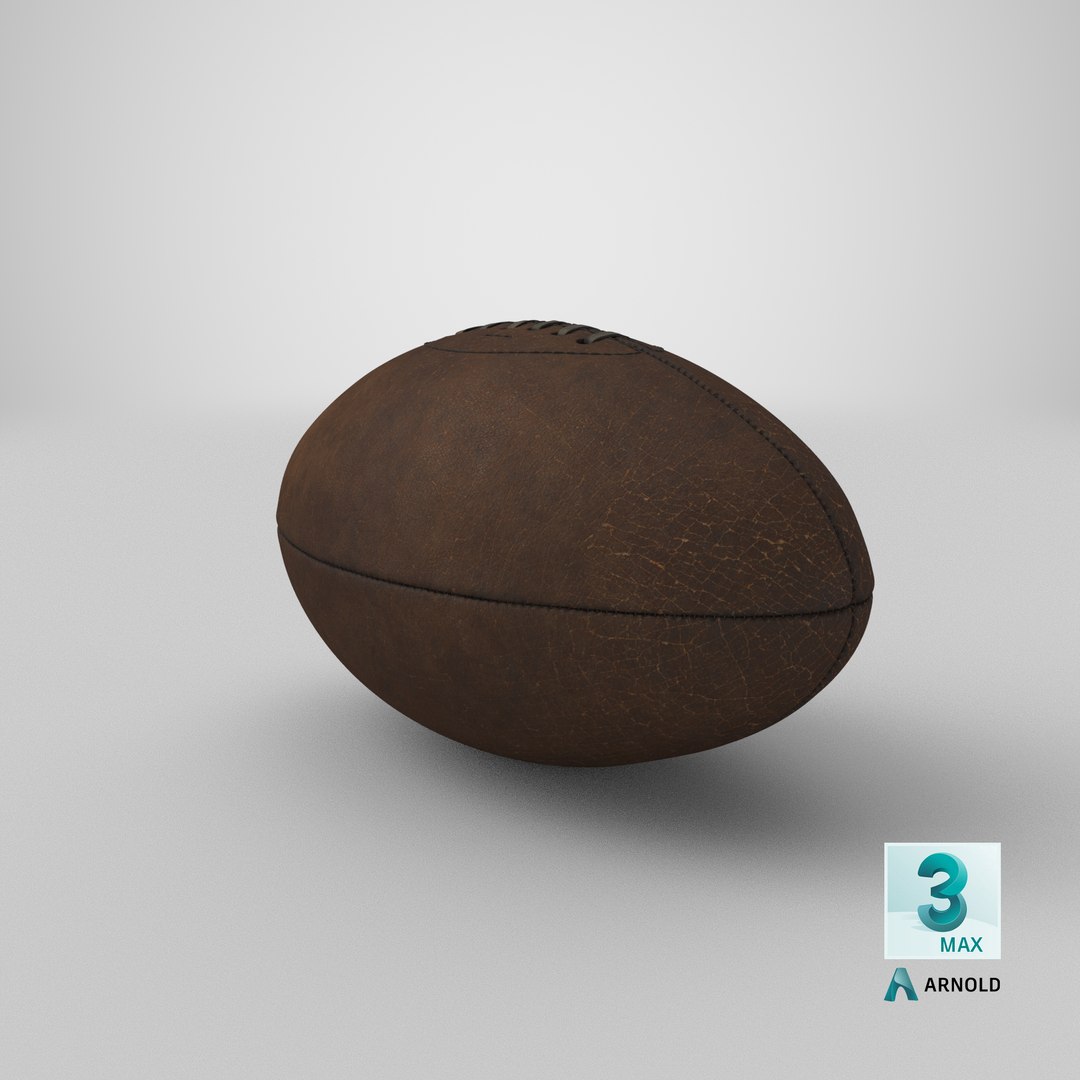 Vintage Rugby Ball 8K PBR Textures 3D - TurboSquid 1908837