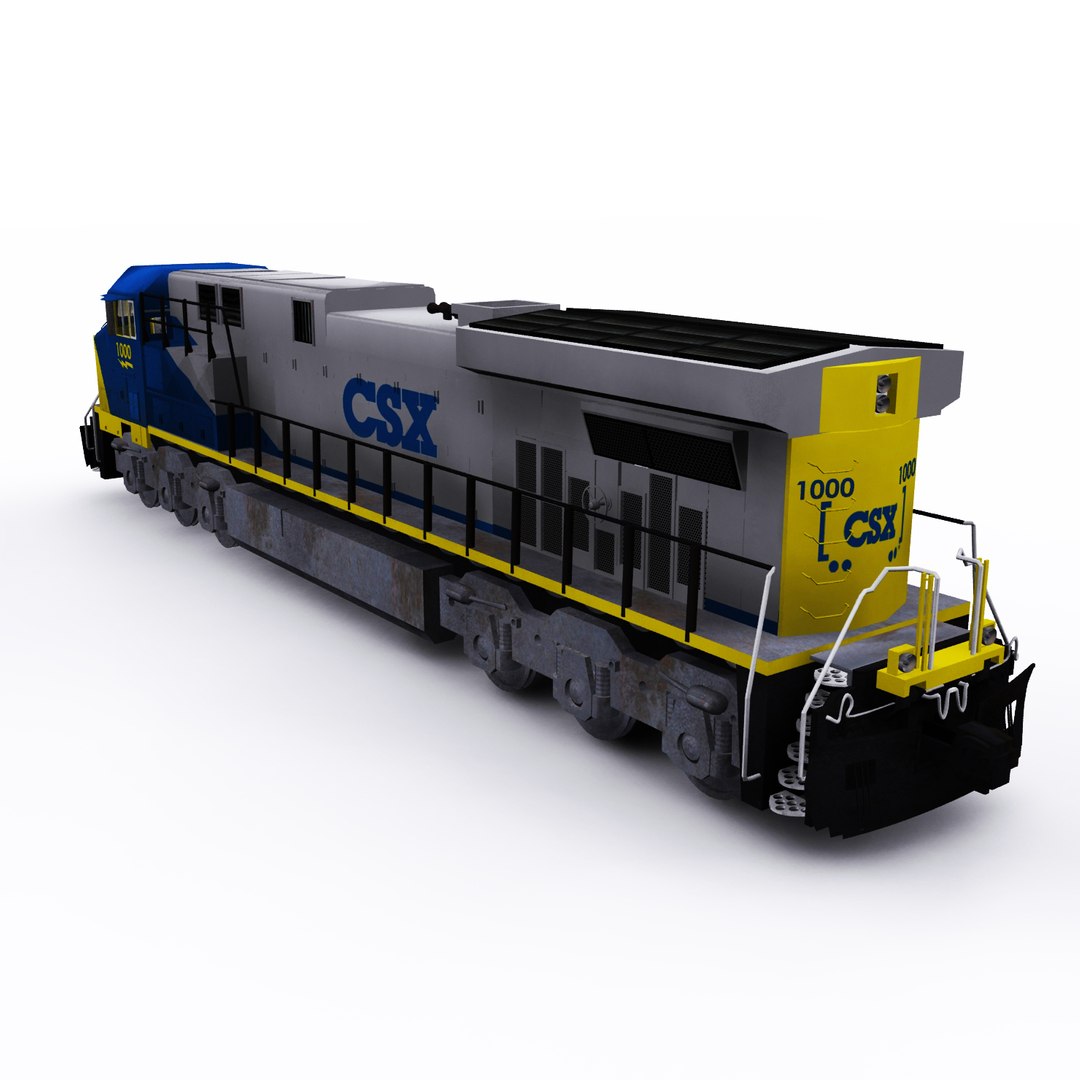 Csx Ge Locomotive Model - TurboSquid 1380171