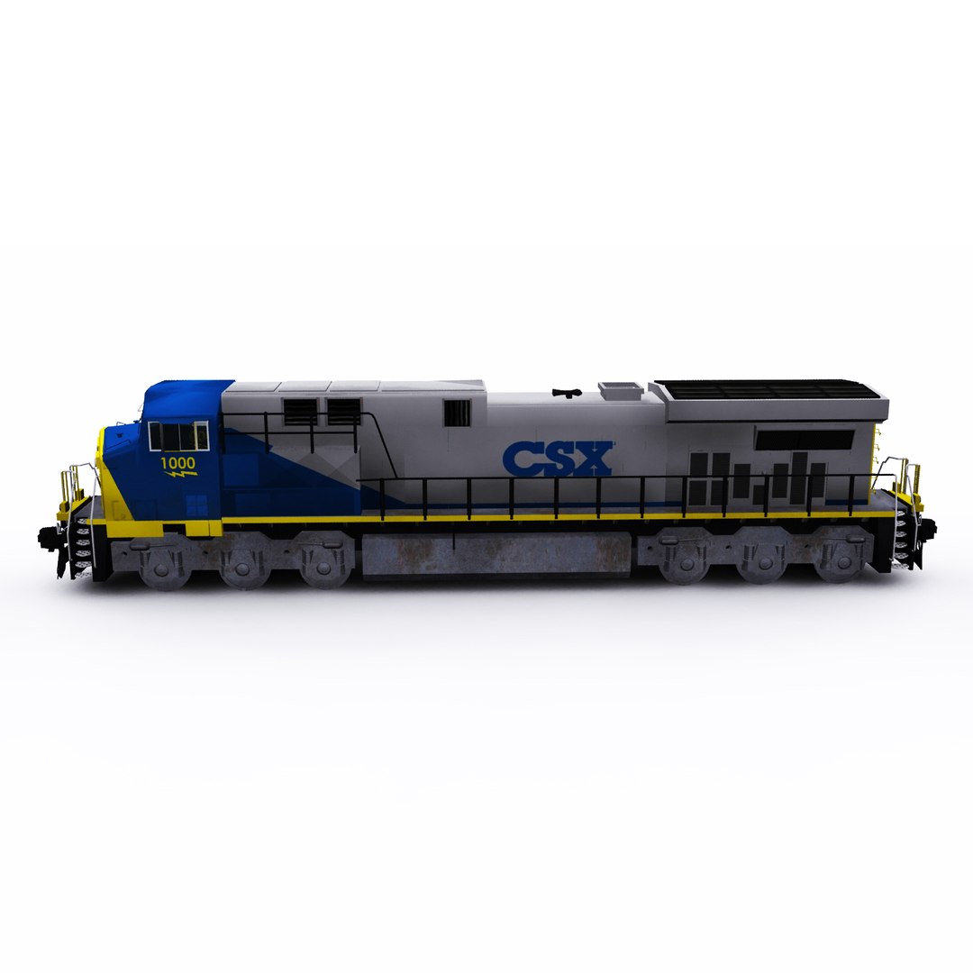 Csx Ge Locomotive Model - TurboSquid 1380171