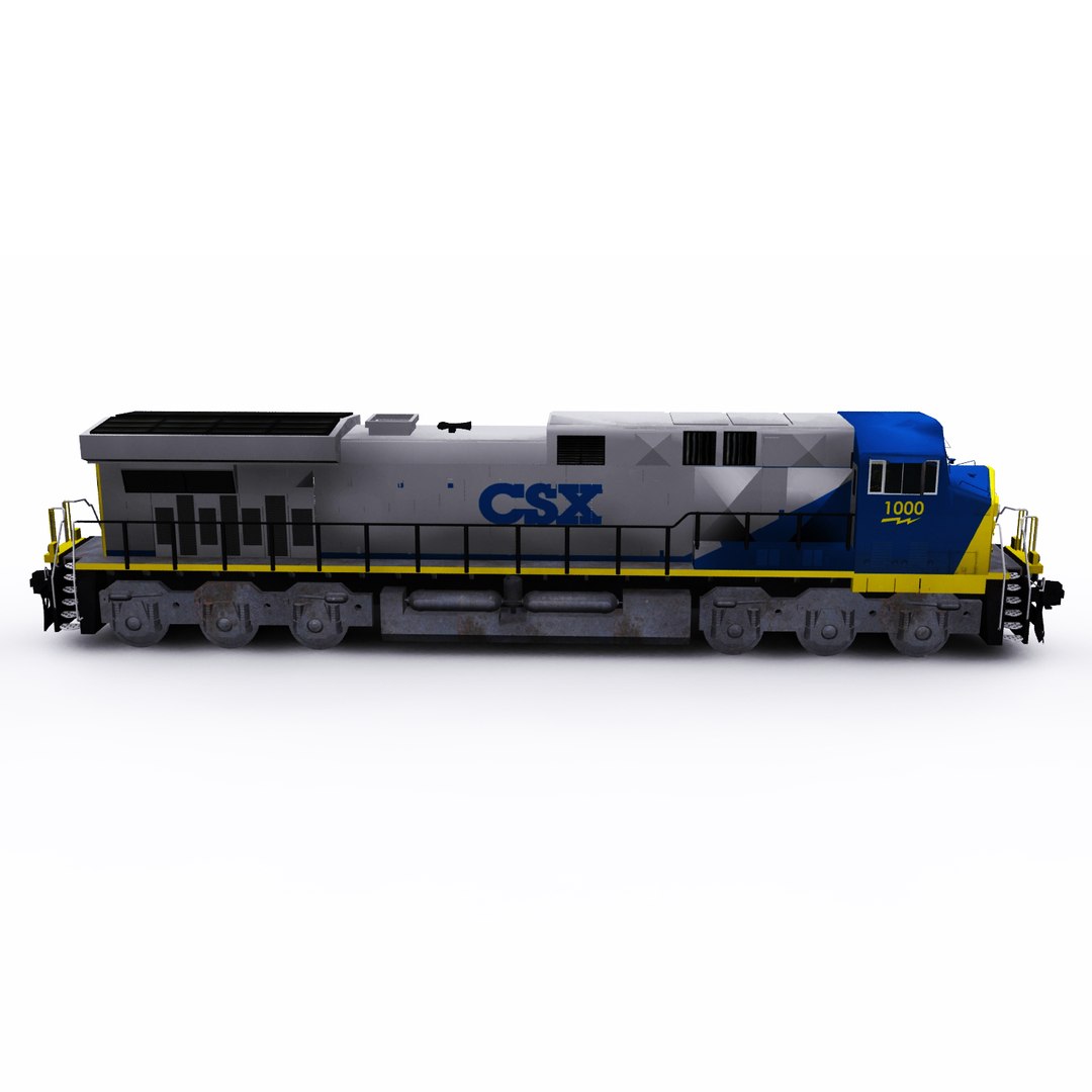 Csx Ge Locomotive Model - TurboSquid 1380171