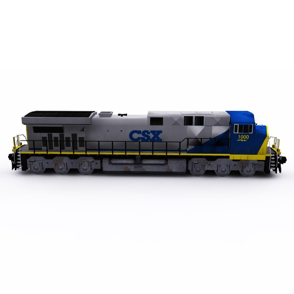 Csx ge locomotive model - TurboSquid 1380171