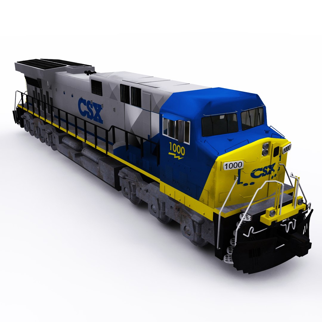 Csx Ge Locomotive Model - TurboSquid 1380171