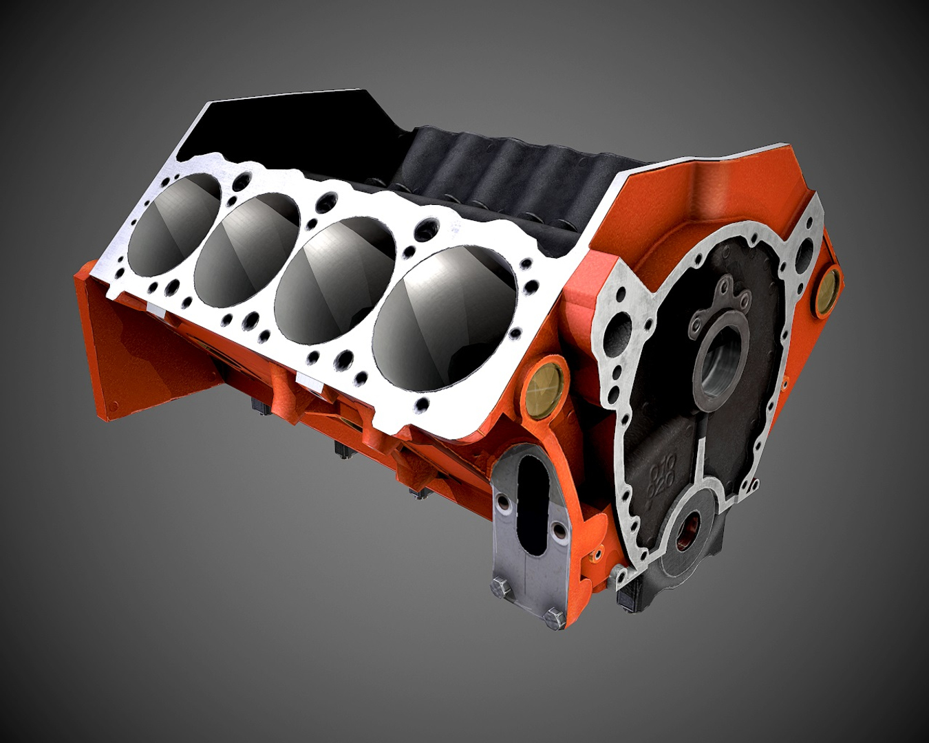 V8 Chevy Iron 3d Model