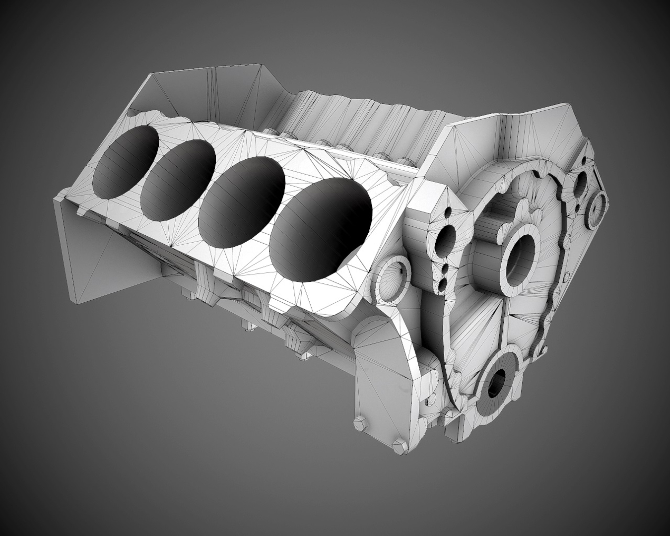 V8 Chevy Iron 3d Model