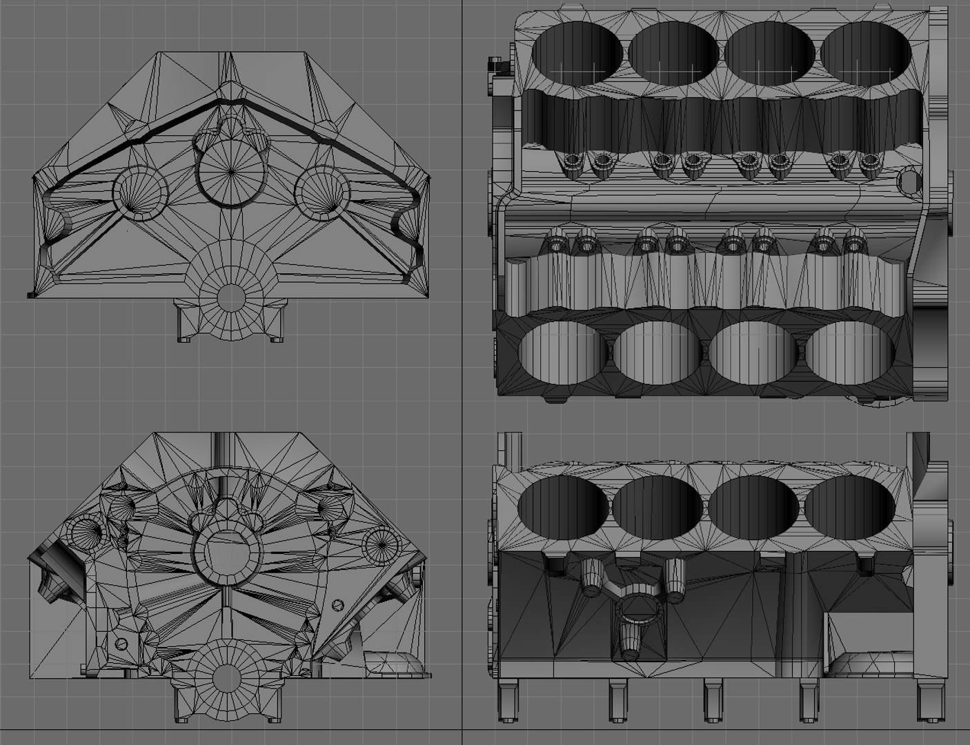 V8 Chevy Iron 3d Model