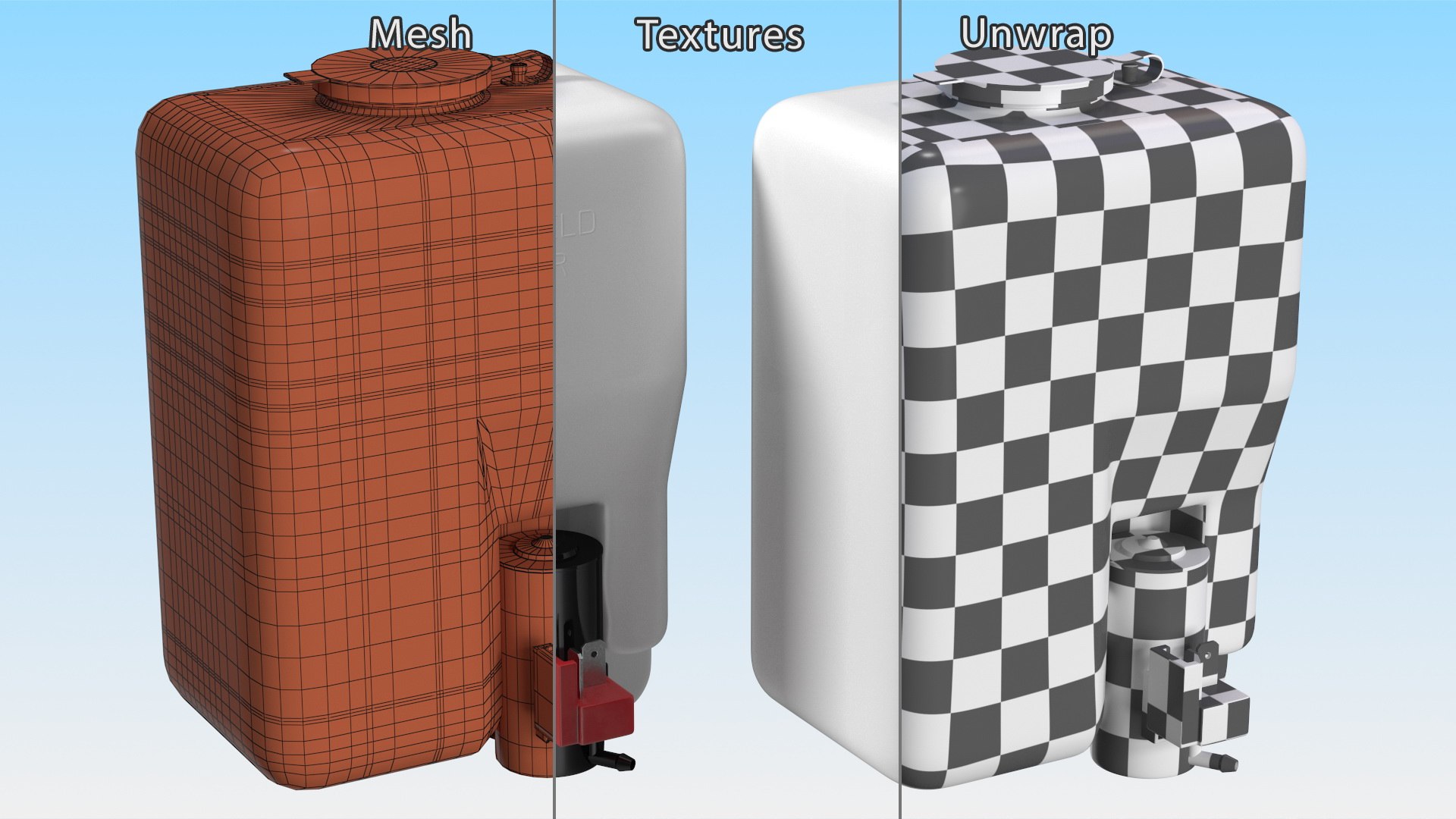 Universal Washer Reservoir 3D Model - TurboSquid 2003424