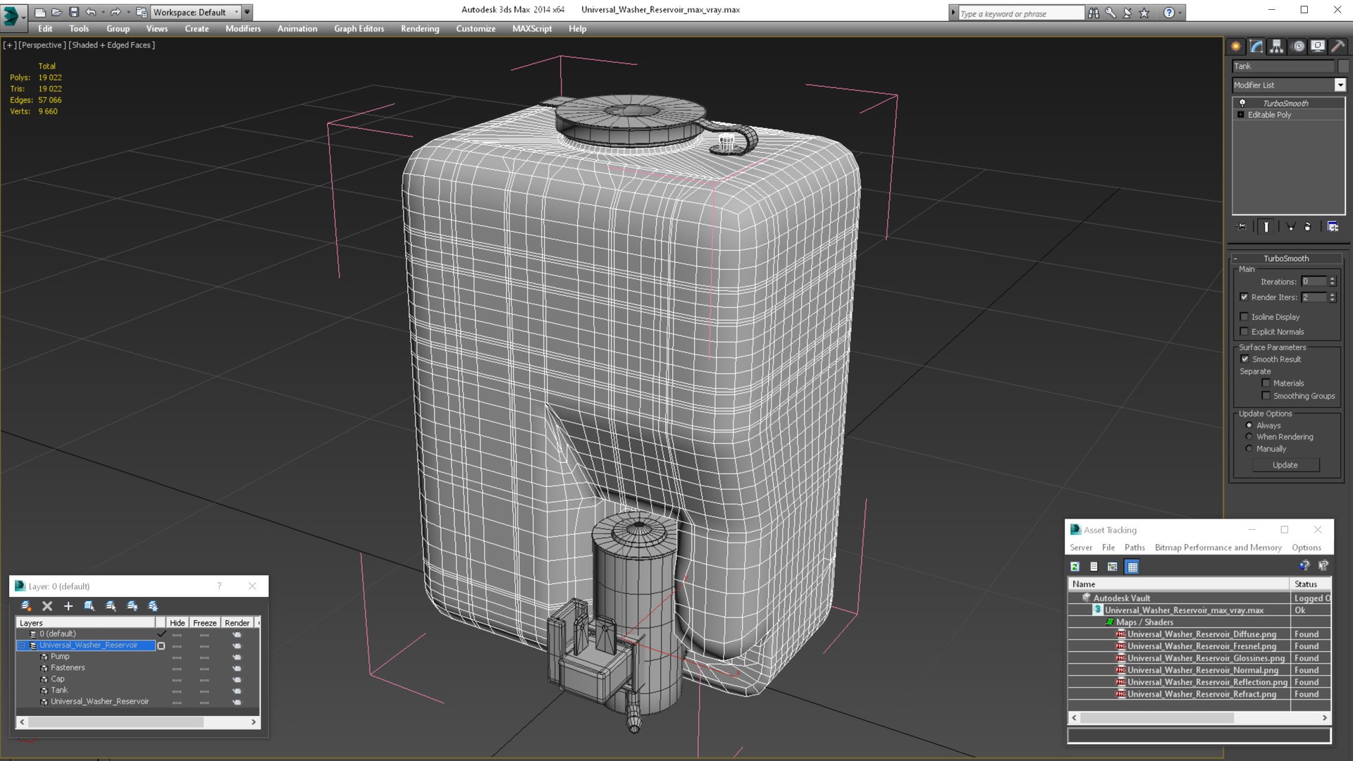 Universal Washer Reservoir 3D Model - TurboSquid 2003424