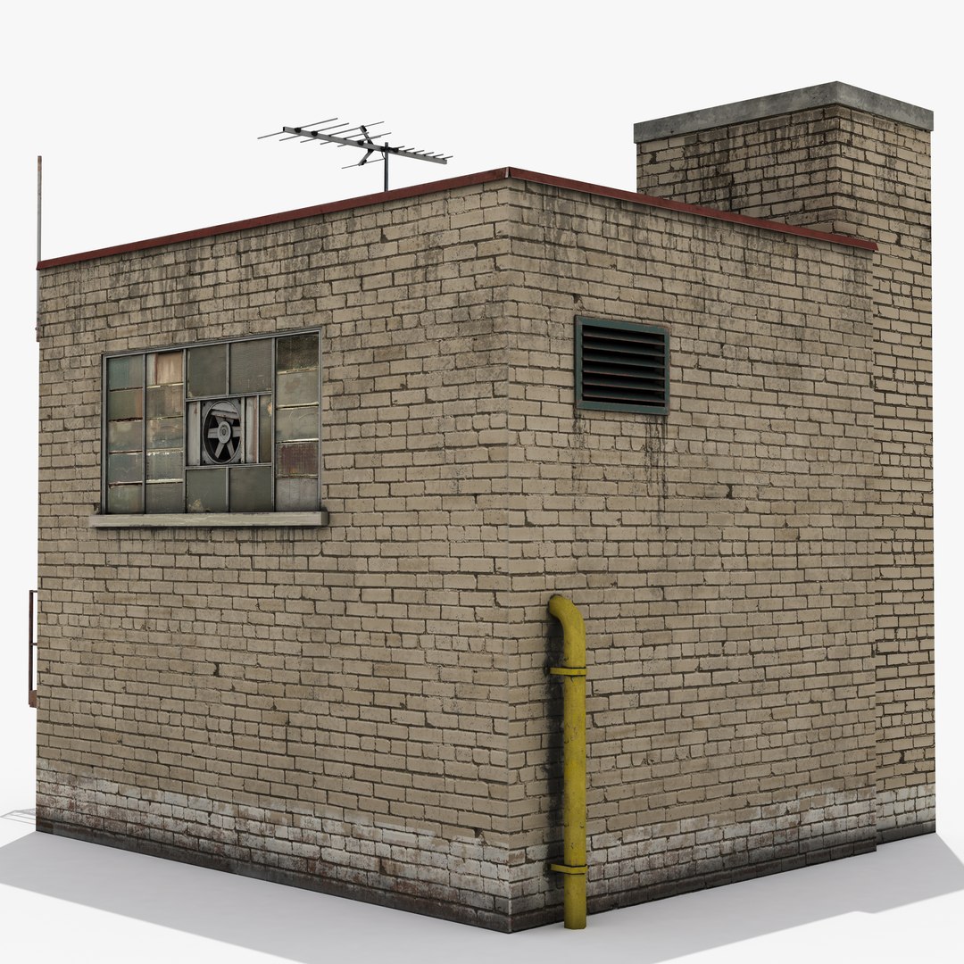 Roof access room model - TurboSquid 1383707